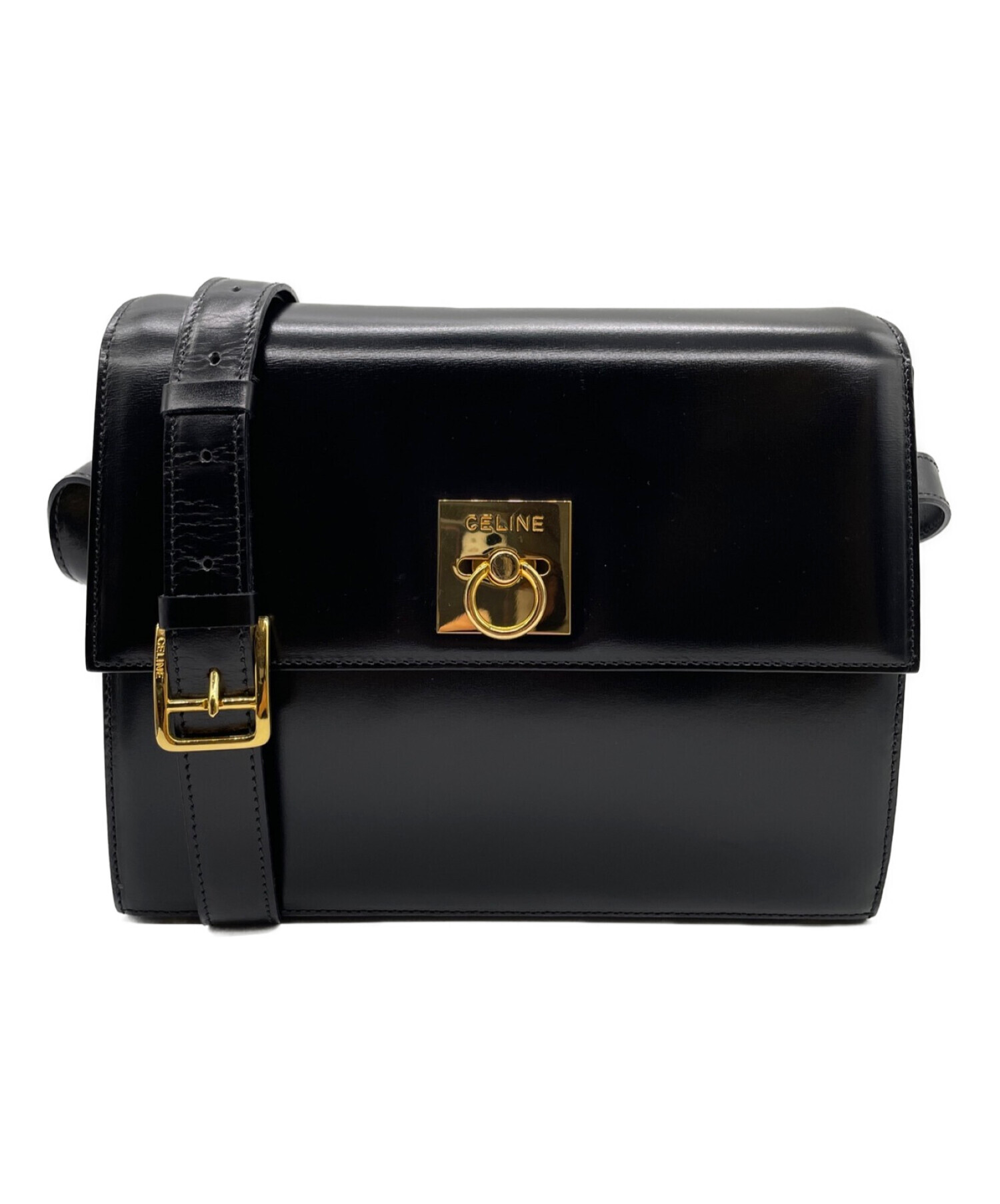 中古・古着通販】CELINE (セリーヌ) ショルダーバッグ ブラック サイズ