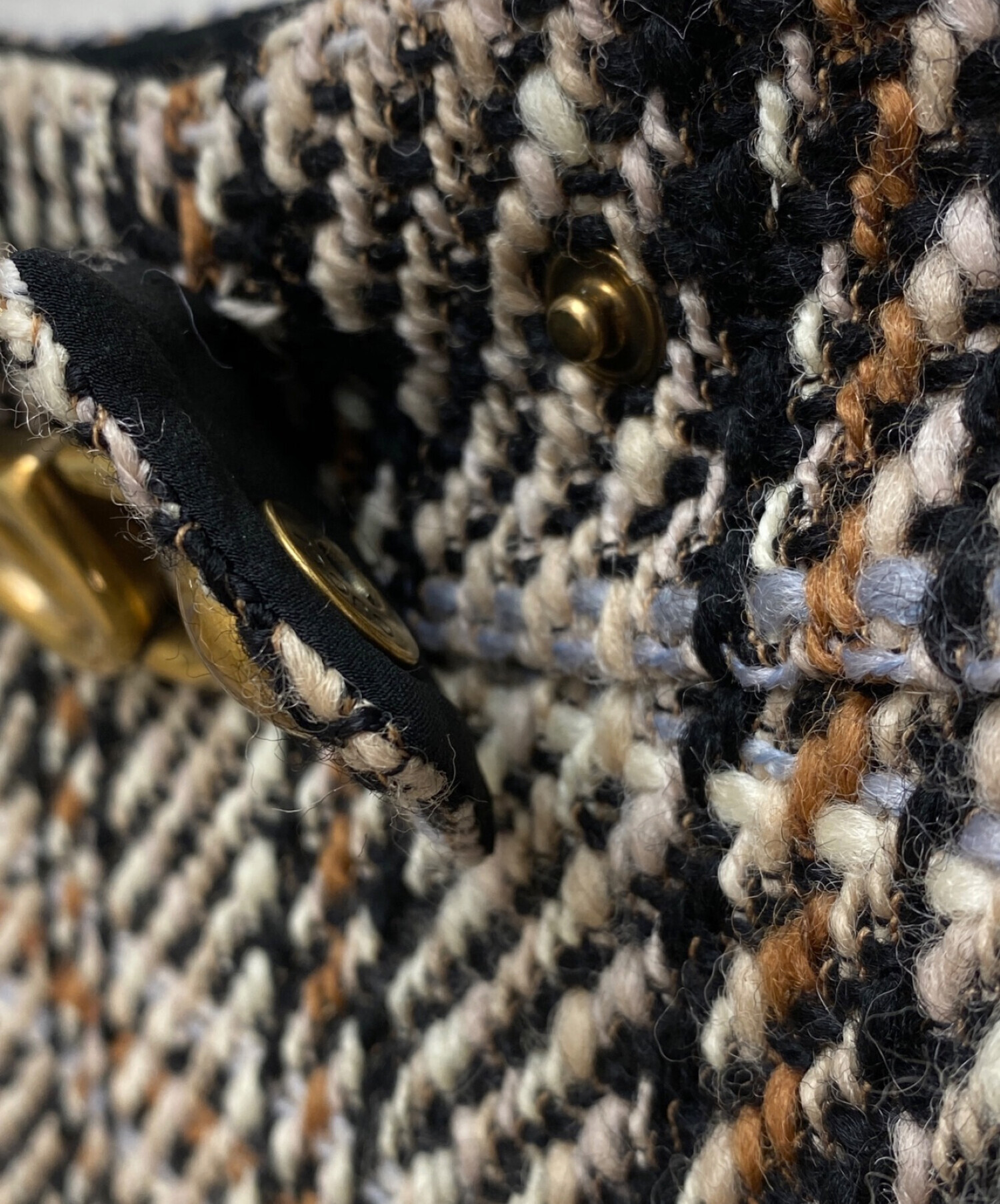 中古・古着通販】GUCCI (グッチ) ロゴツイードスカート ブラウン