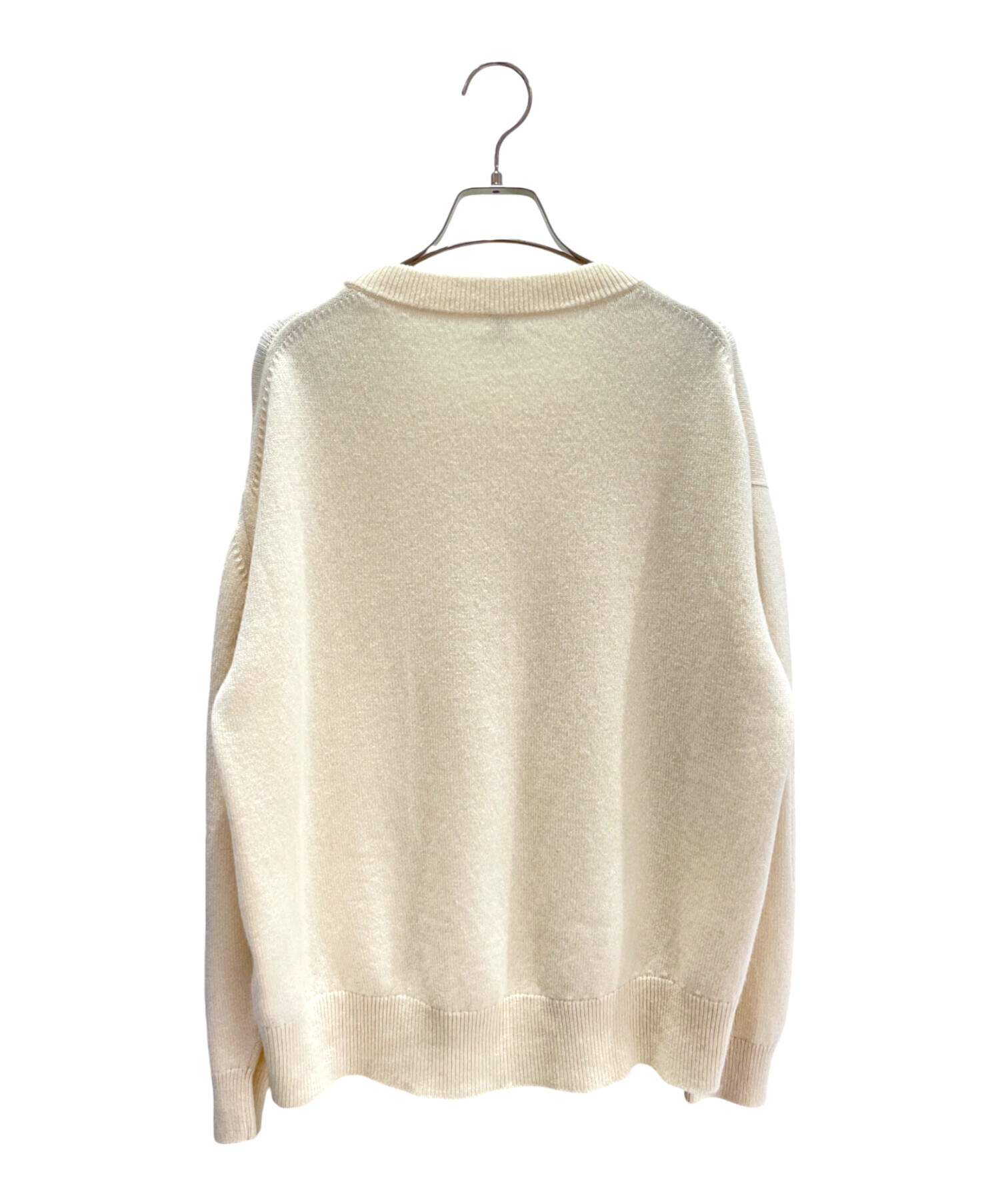 中古・古着通販】HERMES (エルメス) カシミヤ100%クルーネックケーブル