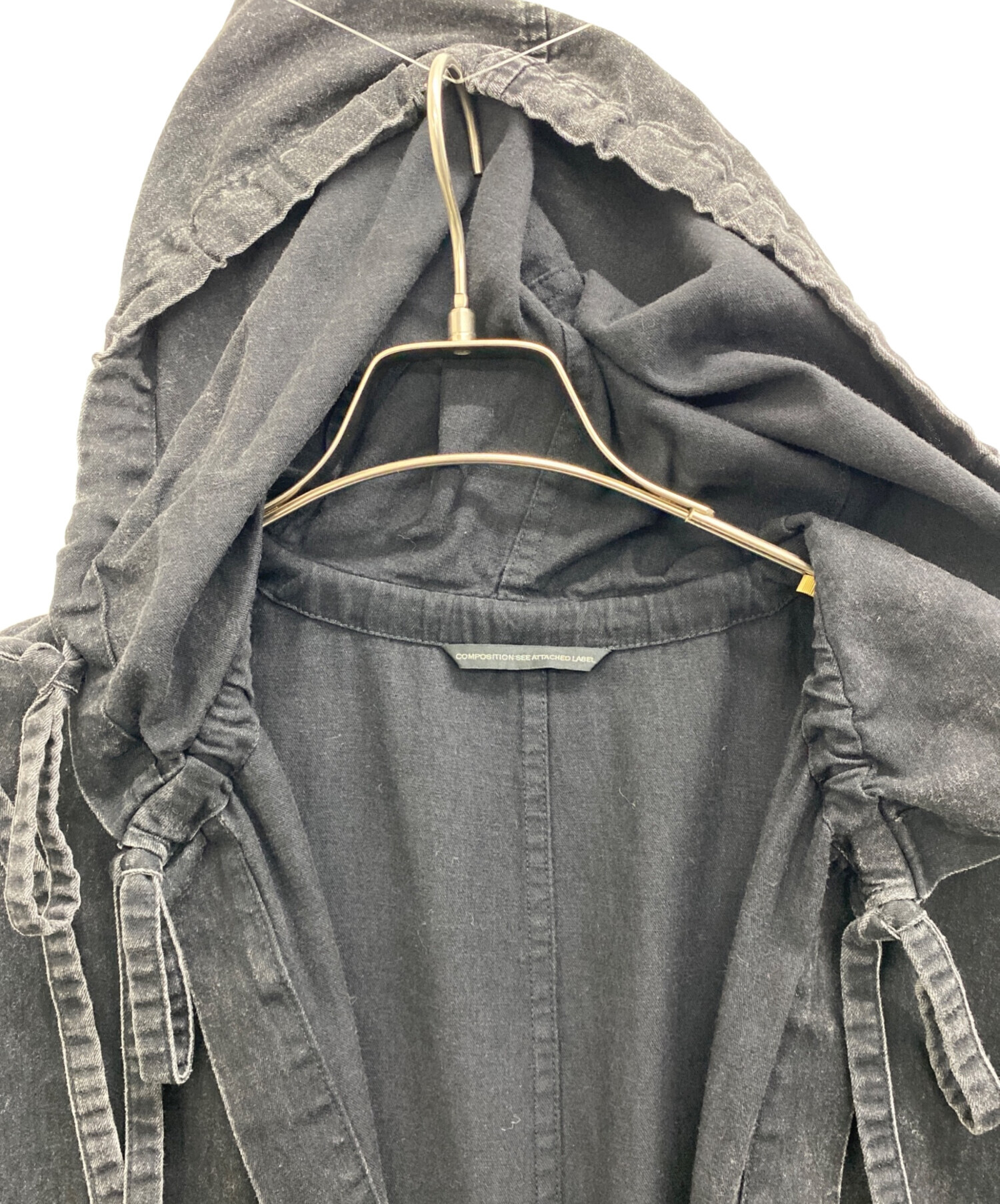 中古・古着通販】Y's (ワイズ) 25SS 6OZ BLEACHED DENIM HOODIE COAT