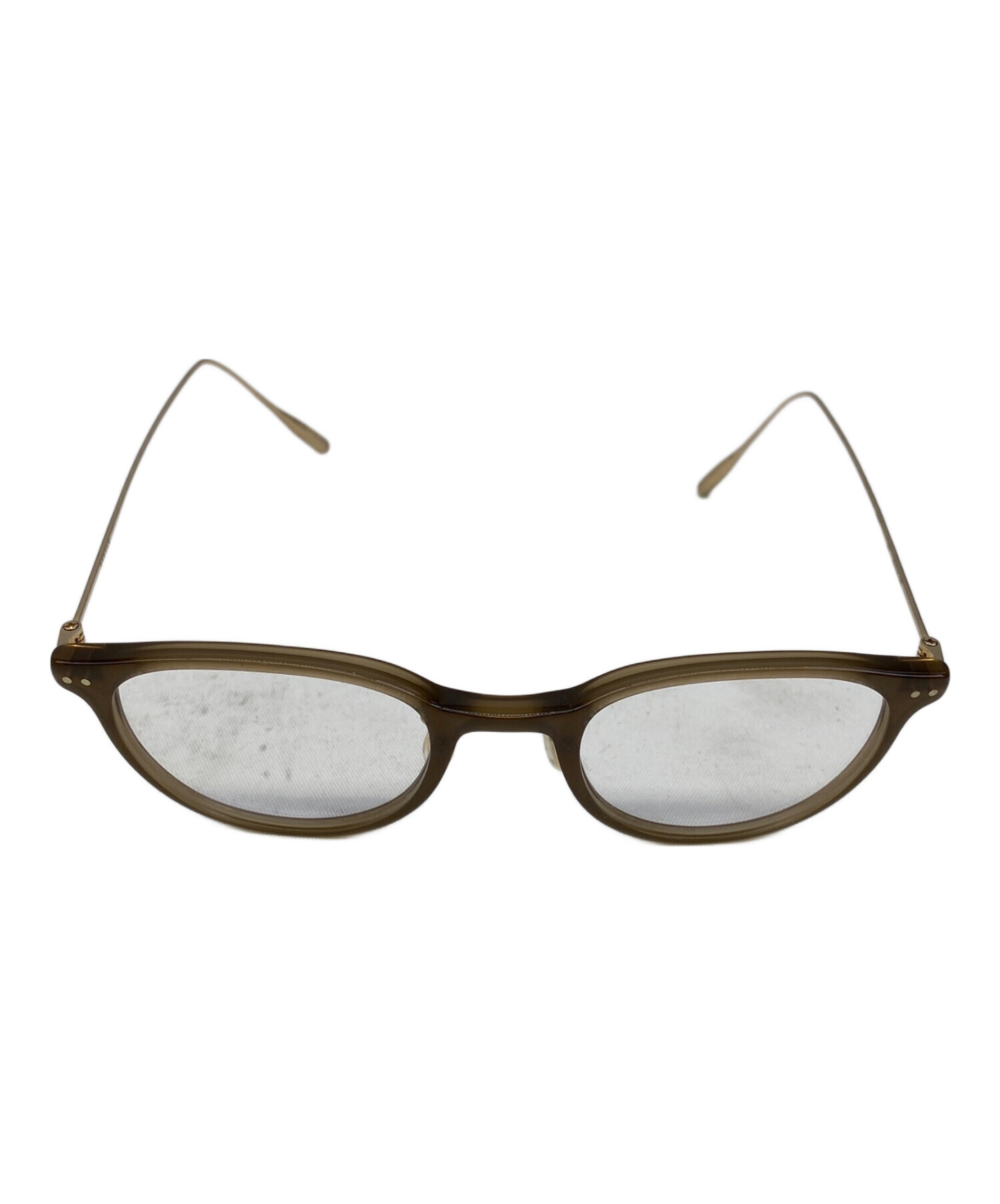 中古・古着通販】EYEVAN (アイヴァン) 伊達眼鏡 ベージュ サイズ:46