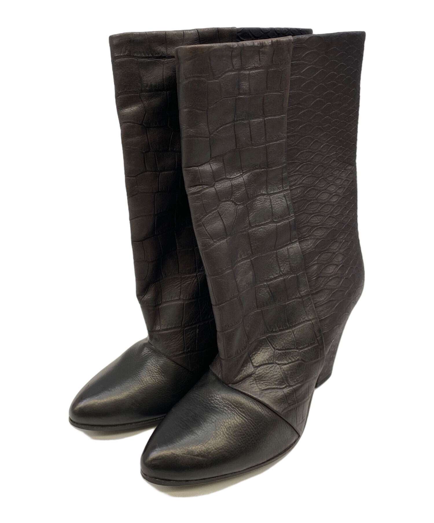 中古・古着通販】FABIO RUSCONI (ファビオルスコーニ) ブーツ パープル