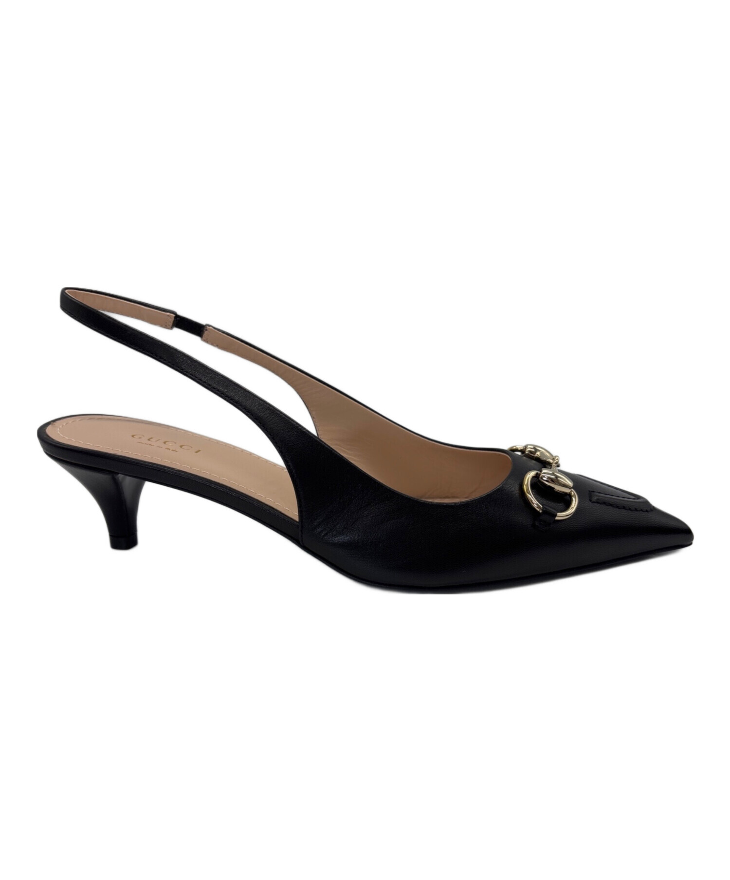 中古・古着通販】GUCCI (グッチ) ホースビットスリングバックパンプス