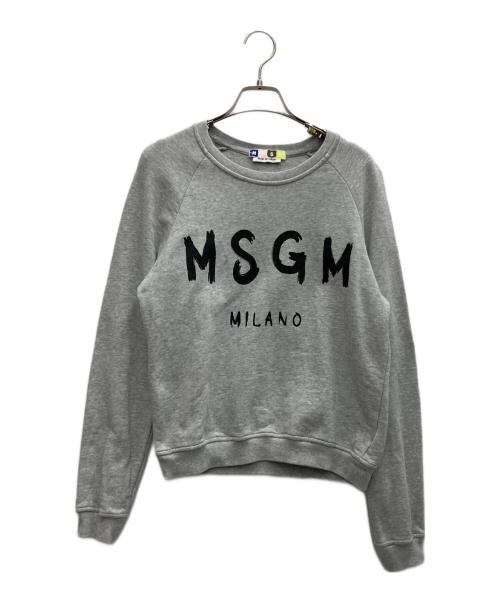 MSGM エムエスジーエム スウェット レディース 【古着】【中古】 中古・古着通販】MSGM (エムエスジーエム) スウェット ライトグレー