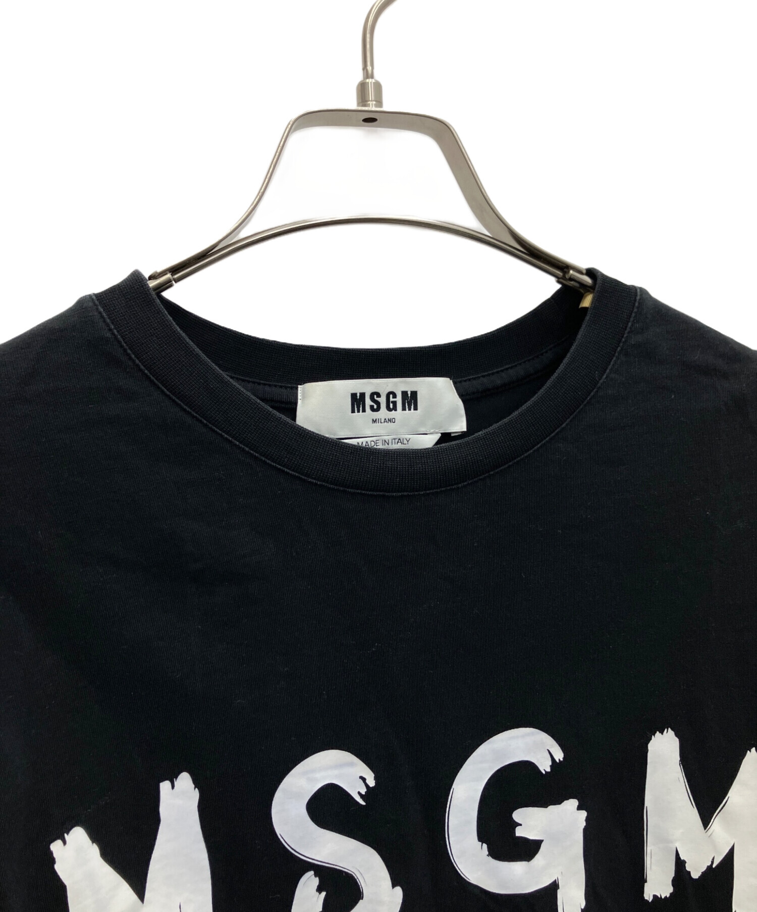 MSGM エムエスジーエム Tシャツ・カットソー メンズ 【古着】【中古】 中古・古着通販】MSGM (エムエスジーエム) 長袖カットソー ブラック