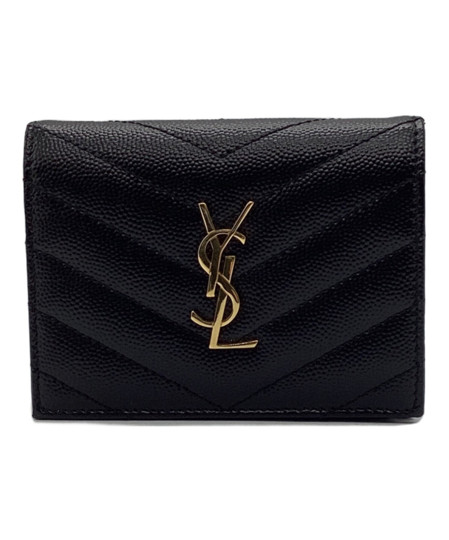 SAINT LAURENT PARIS サンローランパリ 財布・ケース レディース 【古着】【中古】 中古・古着通販】Saint Laurent Paris (サンローランパリ) 2つ折り財布