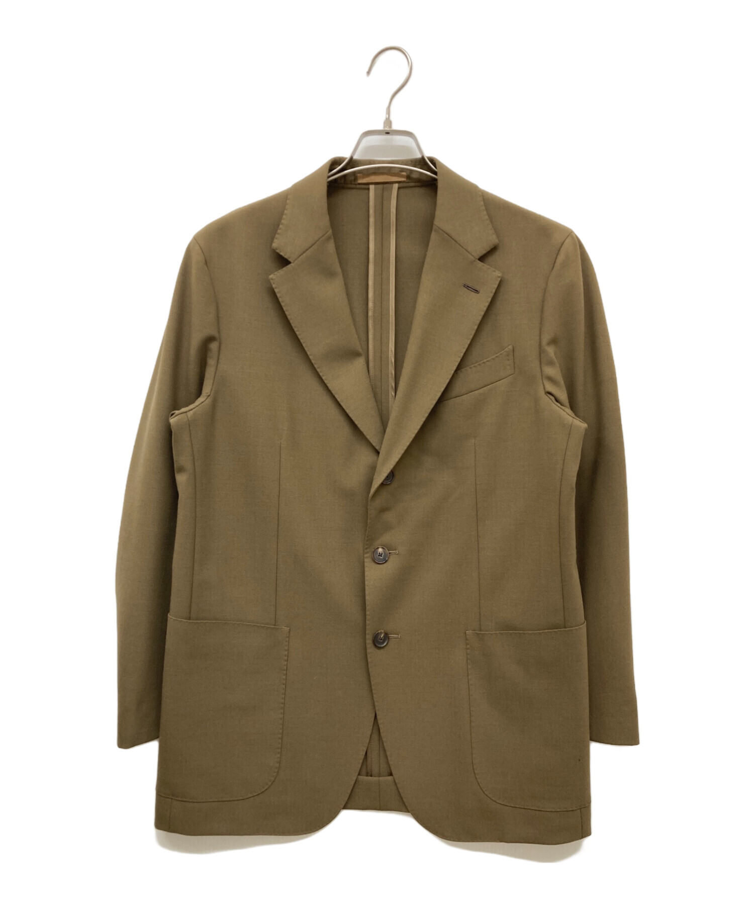 CARUSO カルーゾ ビジネス メンズ 【古着】【中古】 中古・古着通販】CARUSO (カルーゾ) セットアップスーツ オリーブ