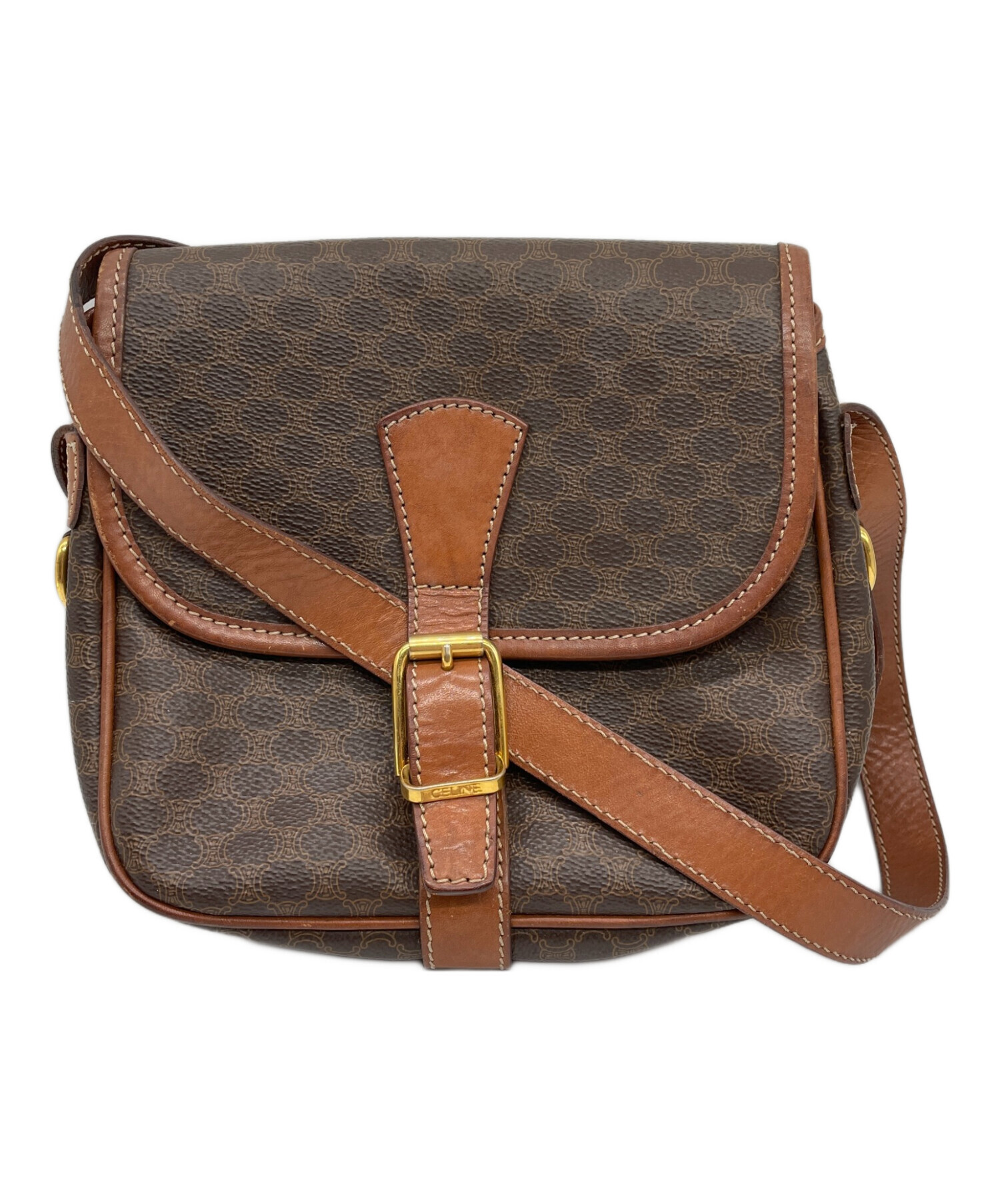 中古・古着通販】CELINE (セリーヌ) ショルダーバッグ ブラウン