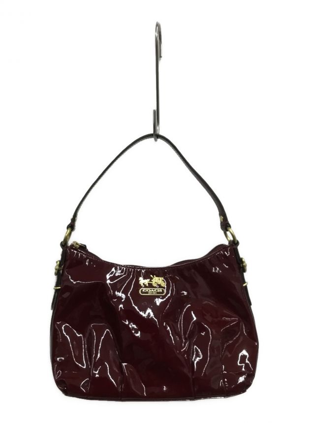 中古・古着通販】COACH (コーチ) ハンドバッグ ワインレッド｜ブランド