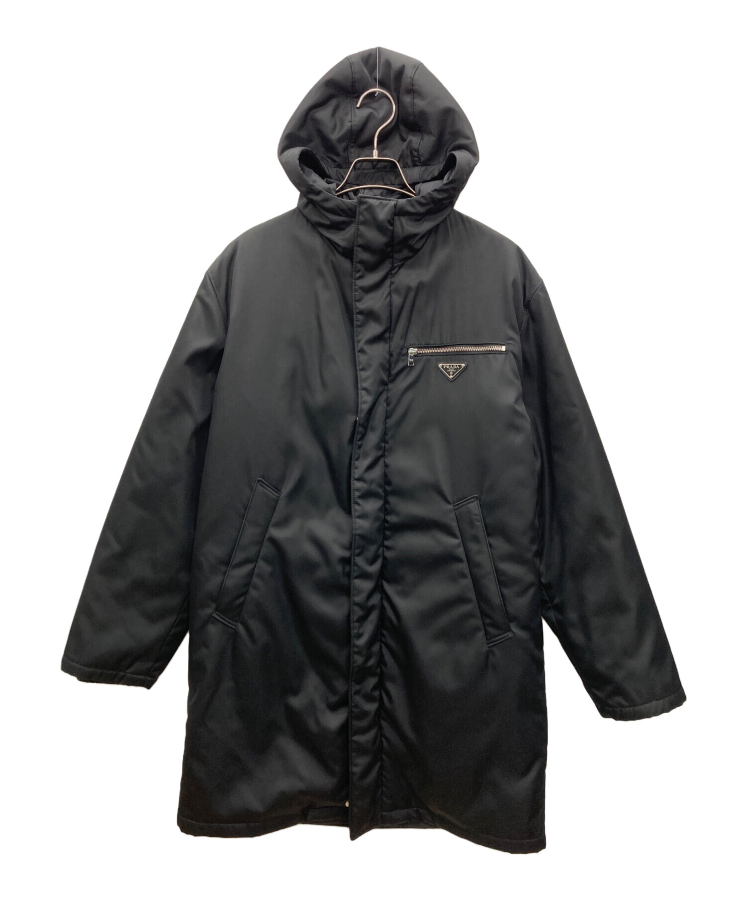 中古・古着通販】PRADA (プラダ) 中綿ナイロンギャバジンコート