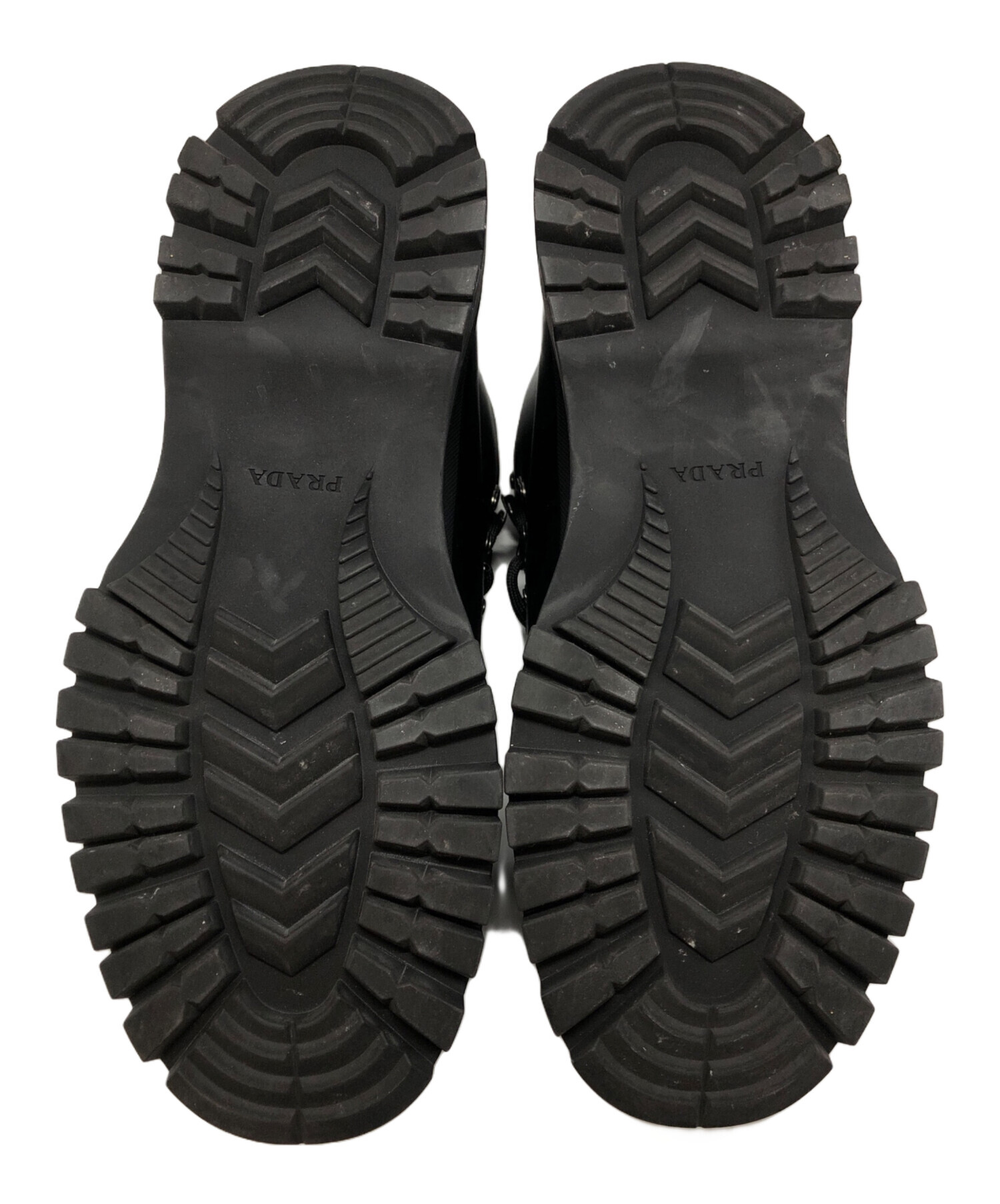 中古・古着通販】PRADA (プラダ) Brixxen レザー ブーツ ブラック