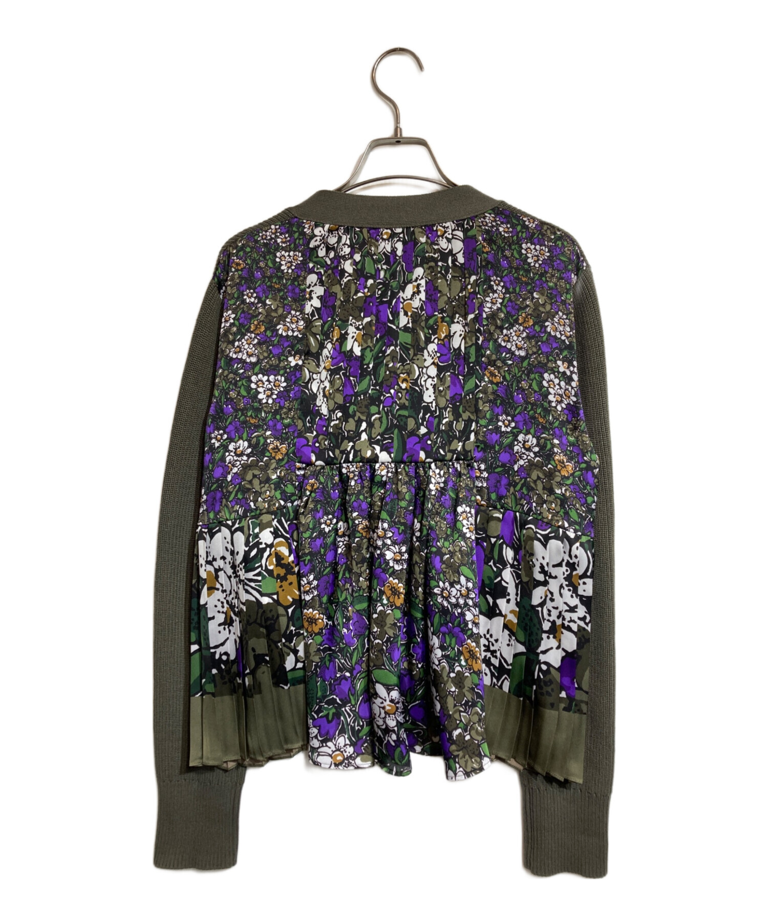 中古・古着通販】sacai (サカイ) ドッキングニットカーディガン