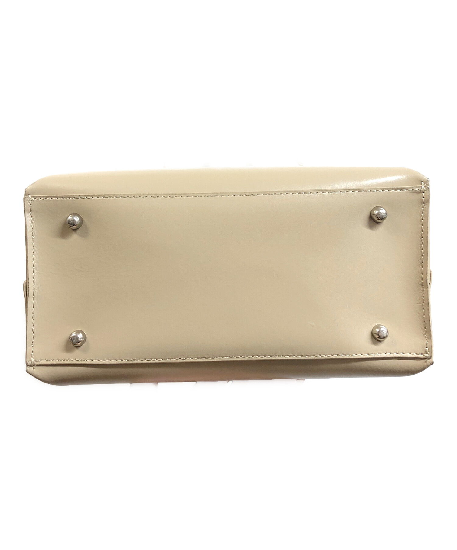 中古・古着通販】YAHKI (ヤーキ) スムースレザートートバッグ ベージュ