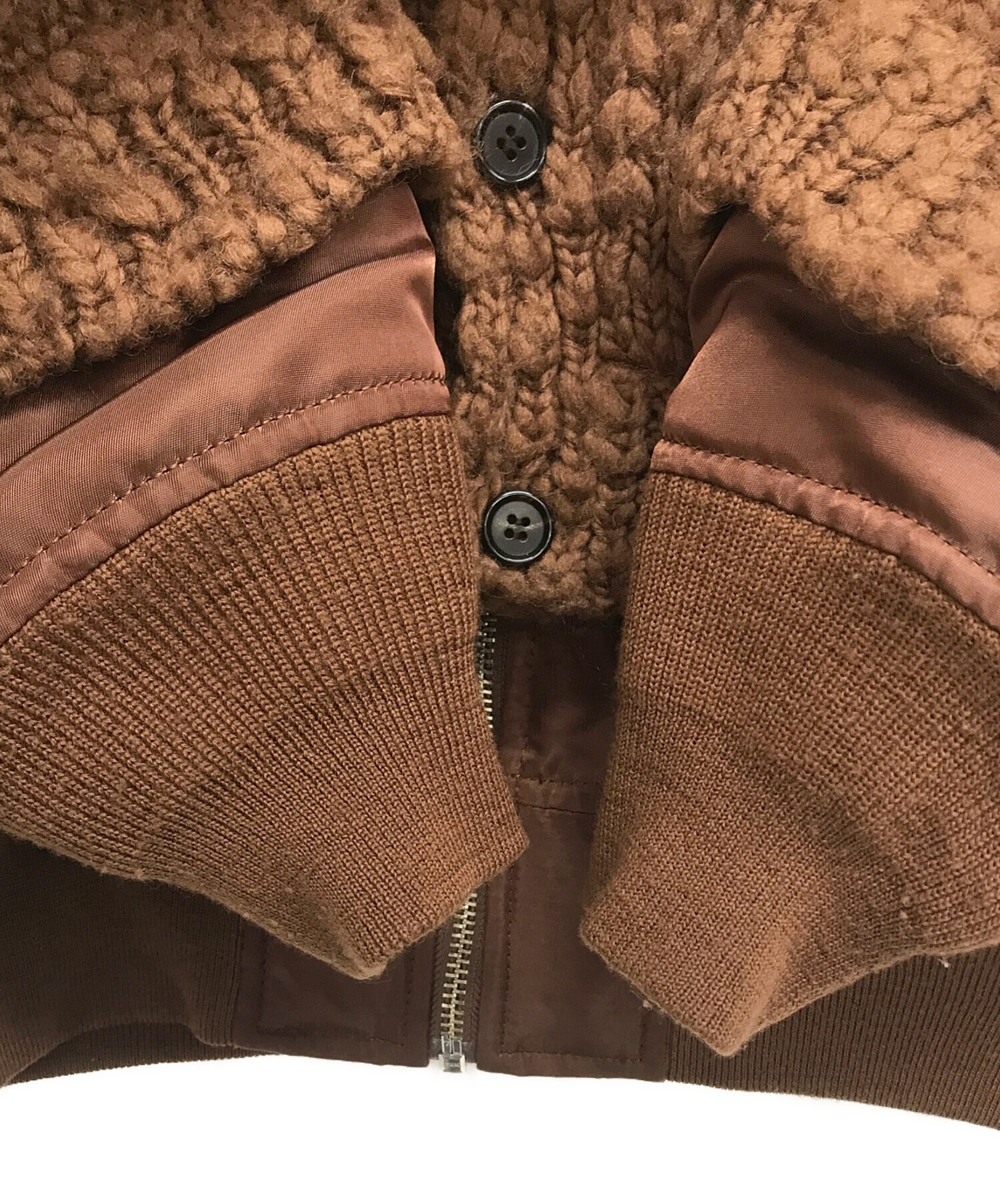 中古・古着通販】UNDERCOVER (アンダーカバー) ニットドッキングMA-1