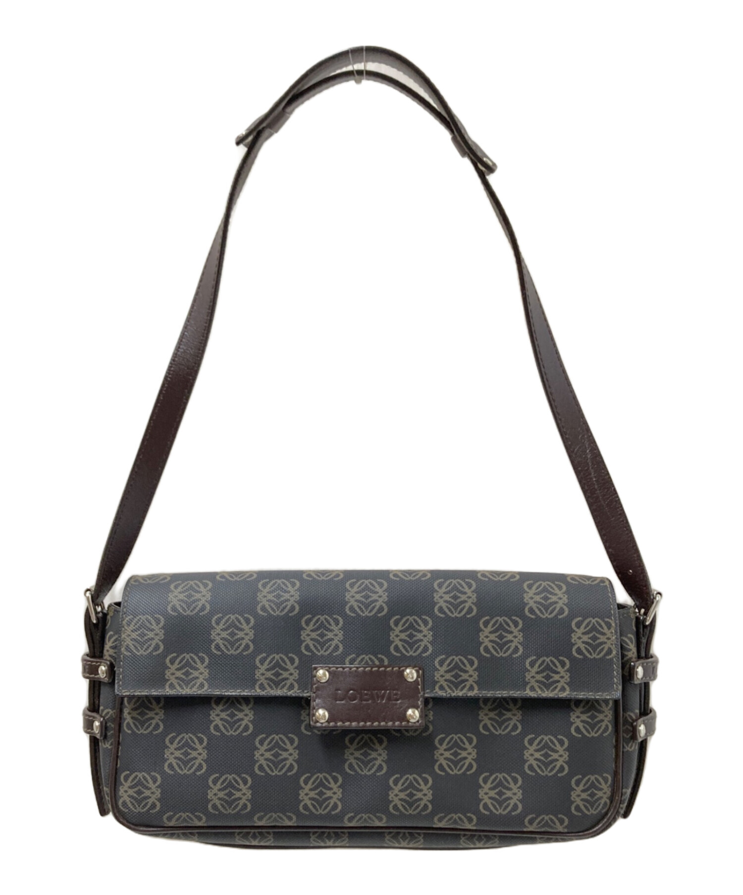 中古・古着通販】LOEWE (ロエベ) ショルダーバッグ ブラウン サイズ