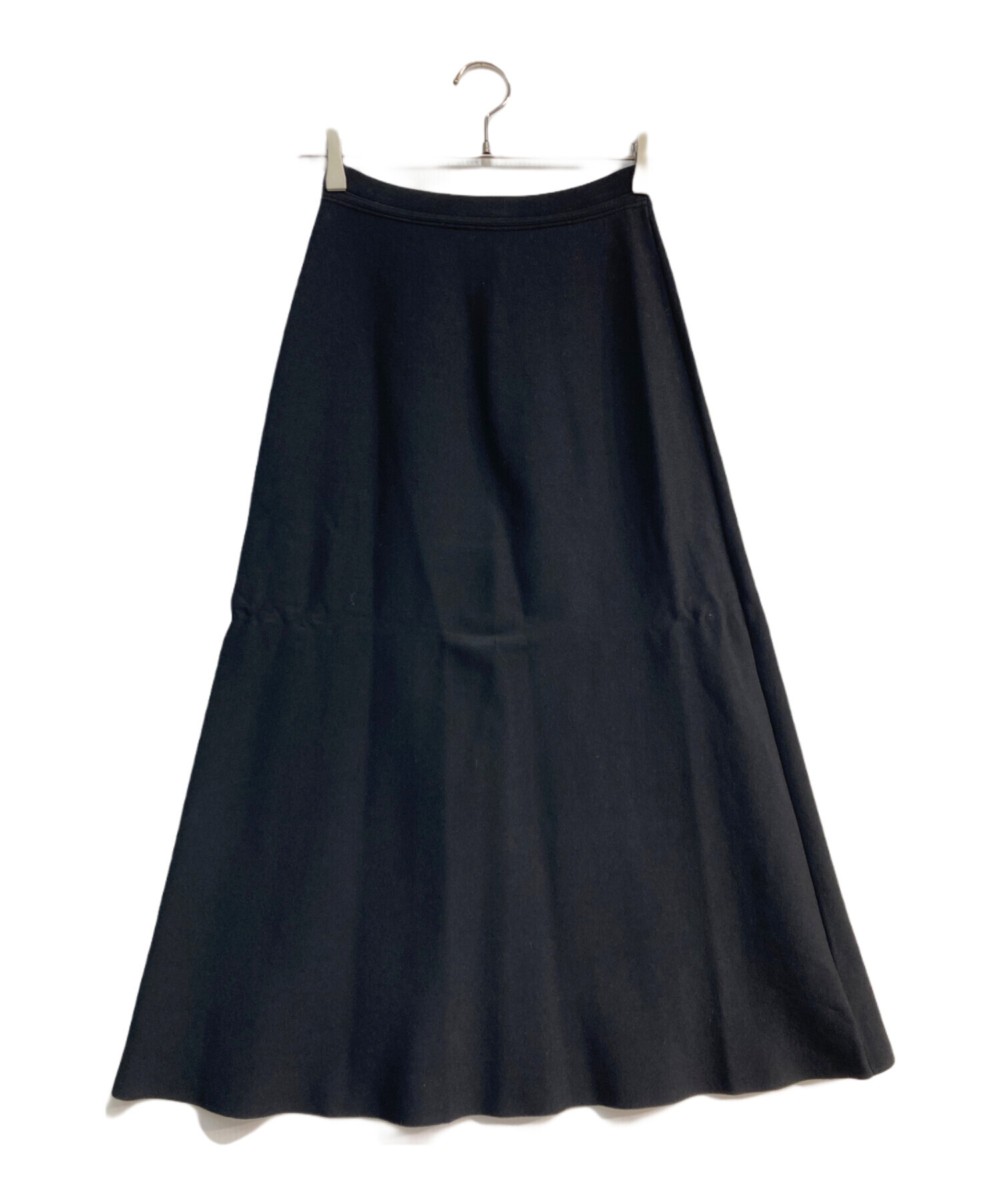 中古・古着通販】theory (セオリー) LONG FLARE SKIRT ブラック サイズ
