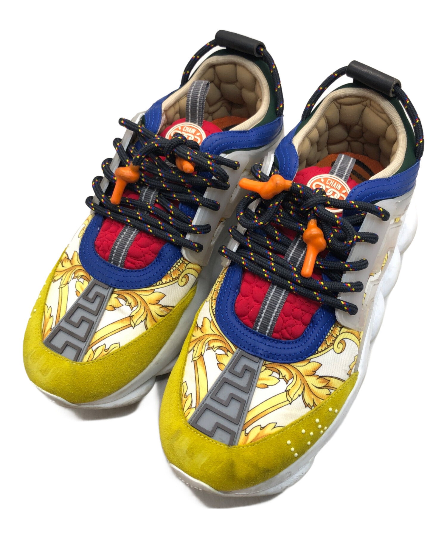 VERSACE ヴェルサーチ スニーカー メンズ 【古着】【中古】 中古・古着通販】VERSACE (ヴェルサーチェ) CHAIN REACTION MULTI