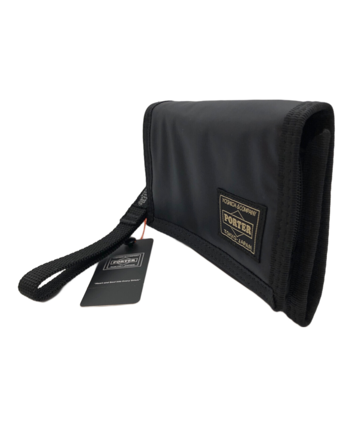 中古・古着通販】PORTER (ポーター) 3つ折り財布 ブラック 未使用品