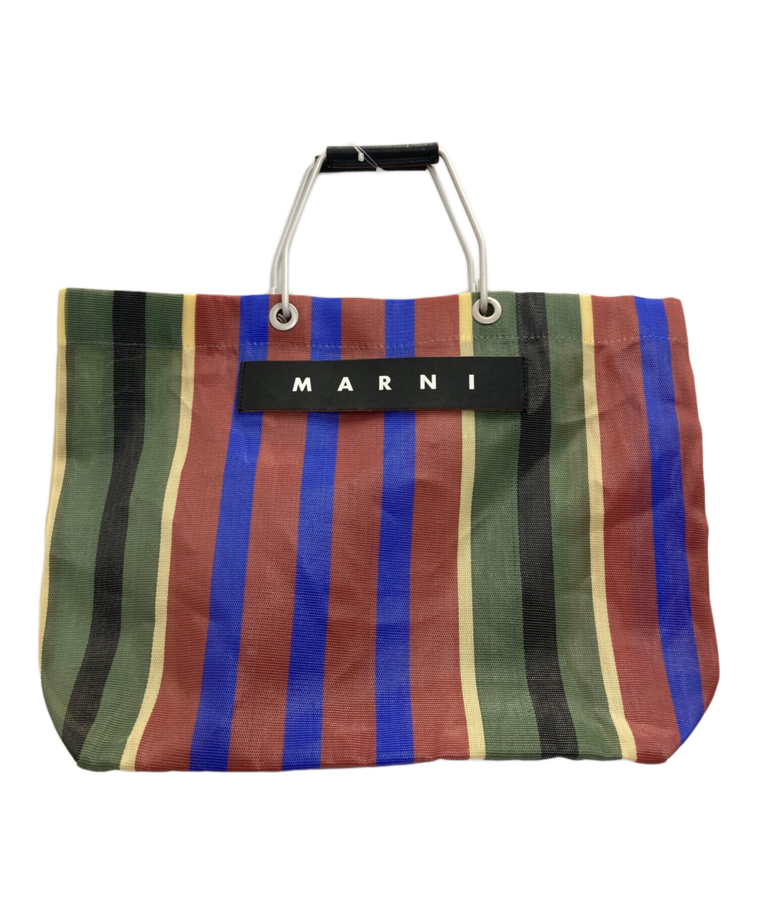 中古・古着通販】MARNI (マルニ) MARKET STRIPE BAG マルチカラー