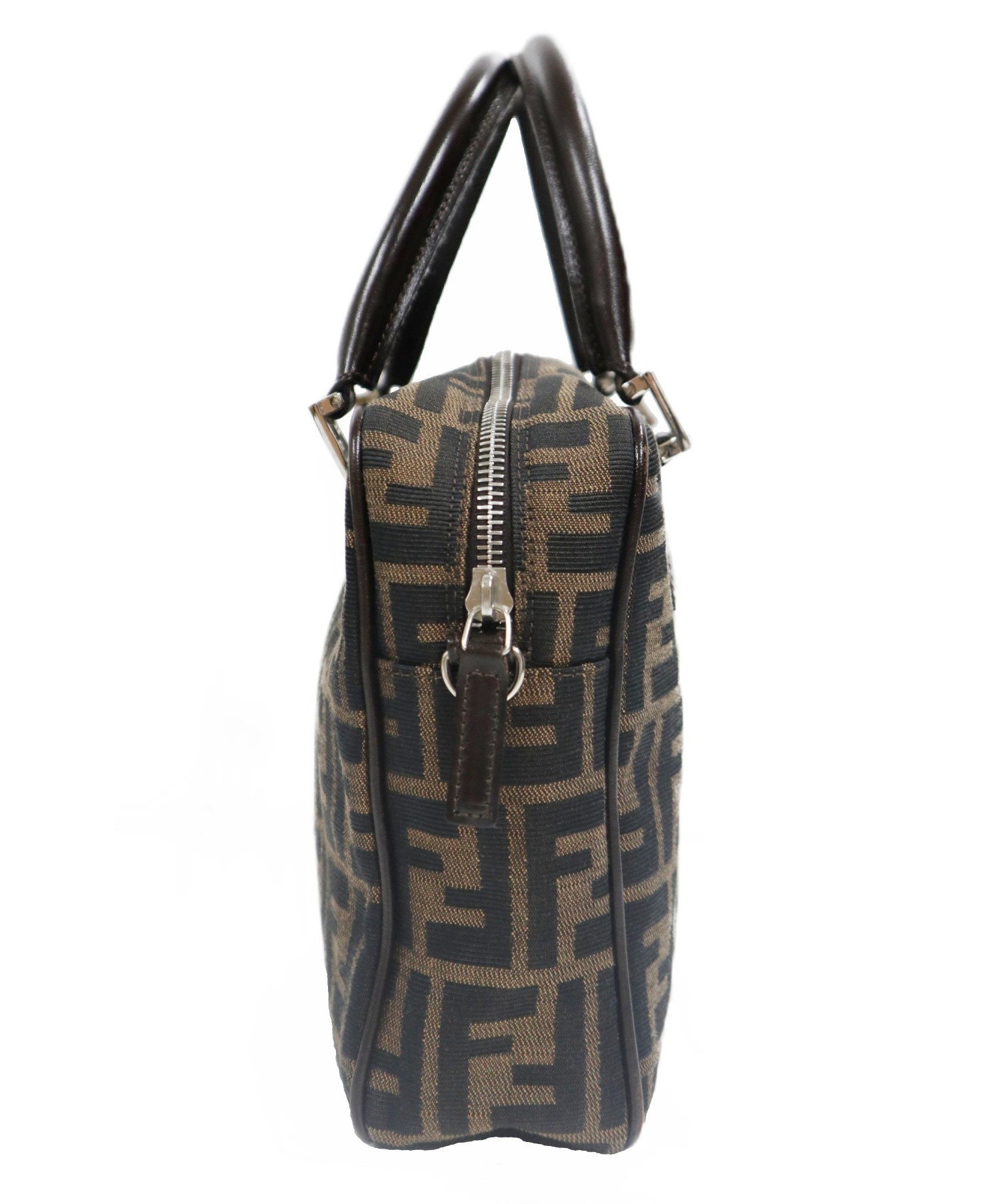 中古・古着通販】FENDI (フェンディ) ハンドバッグ ブラウン サイズ