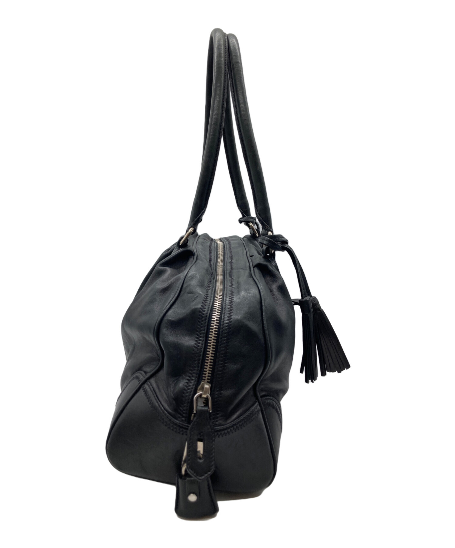 中古・古着通販】PRADA (プラダ) ハンドバッグ ブラック｜ブランド