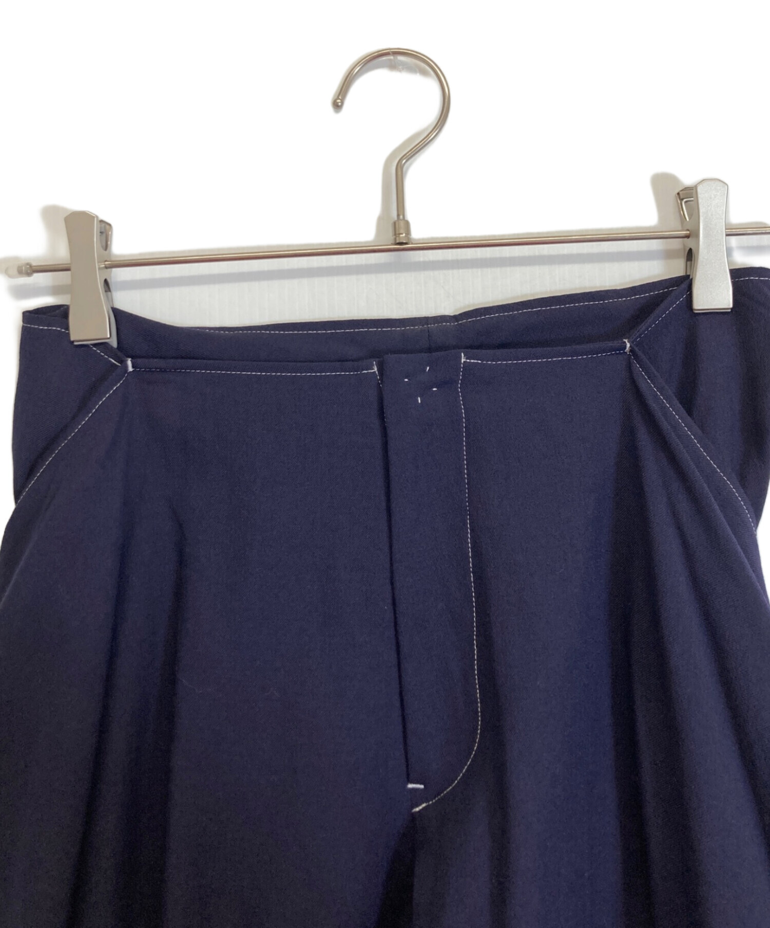 中古・古着通販】Y's (ワイズ) 変形パンツ ネイビー サイズ:3