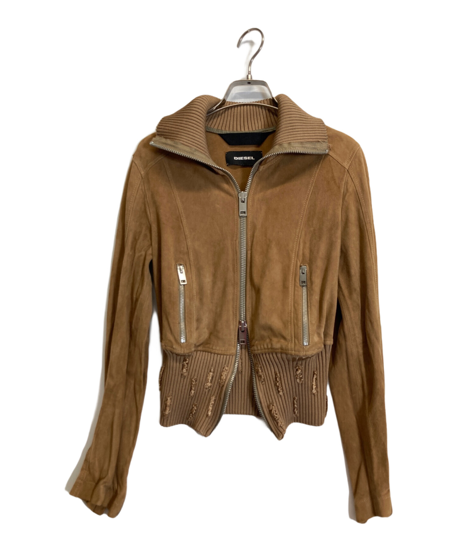 中古・古着通販】DIESEL (ディーゼル) ジャケット ブラウン サイズ:XS