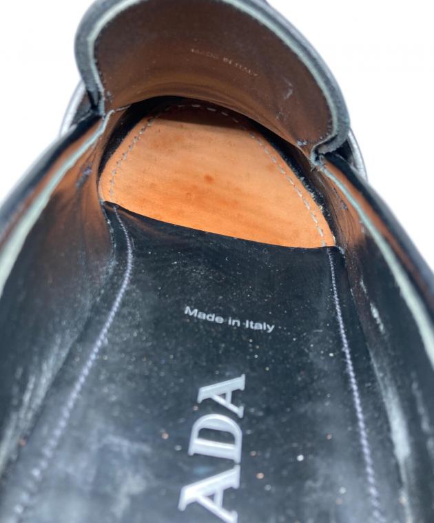 中古・古着通販】PRADA (プラダ) トライアングルロゴ レザー