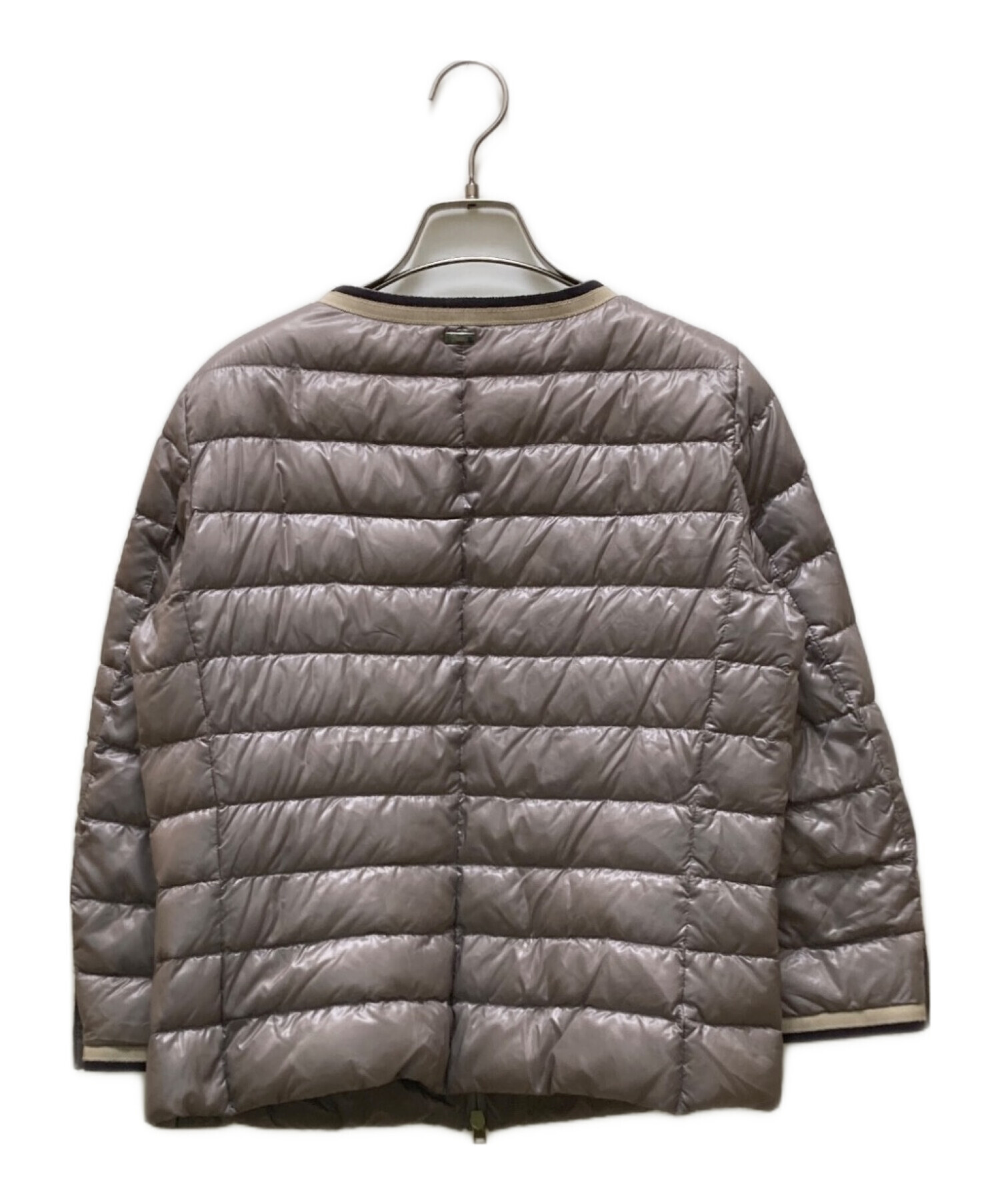 中古・古着通販】HERNO (ヘルノ) トリムライン ノーカラーダウン