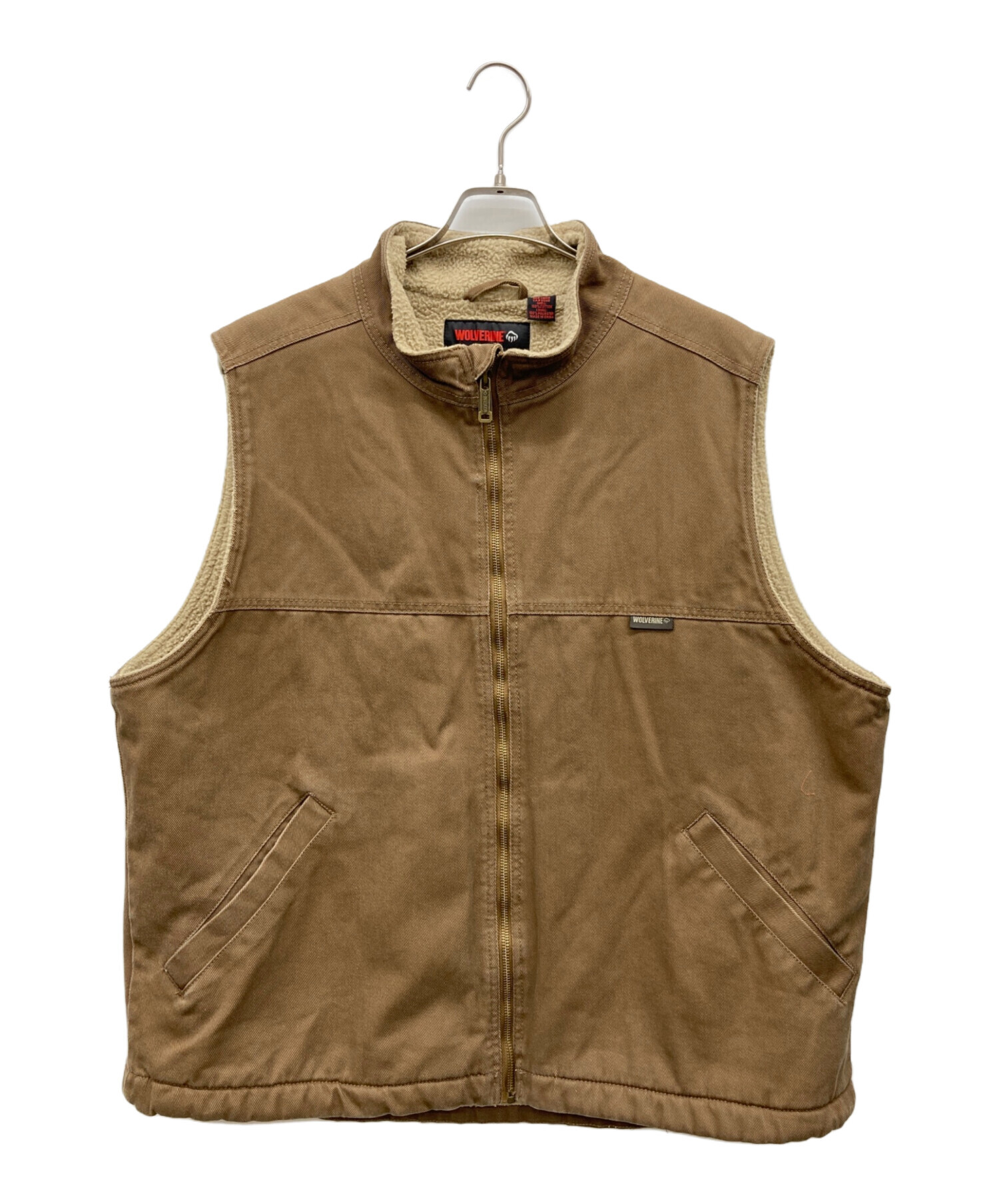 中古・古着通販】WOLVERINE (ウルヴァリン) ダックベスト ブラウン