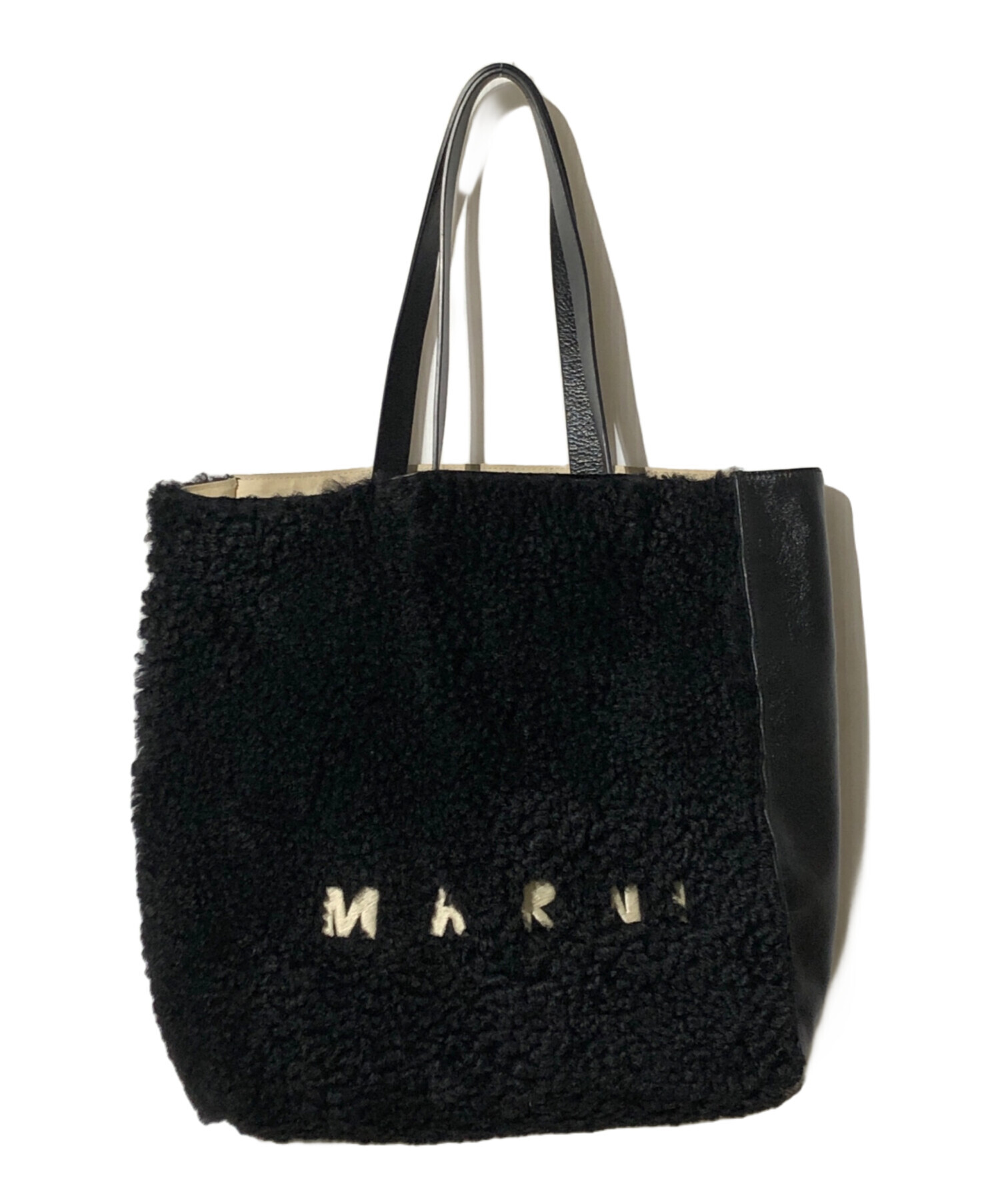 中古・古着通販】MARNI (マルニ) MUSEO SOFT LARGE TOTE ブラック