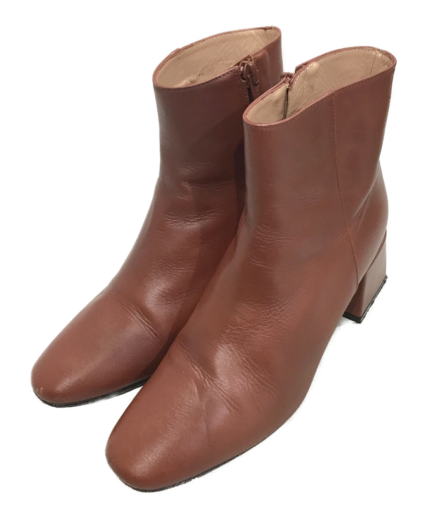 中古・古着通販】PELLICO (ペリーコ) サイドジップブーツ ブラウン