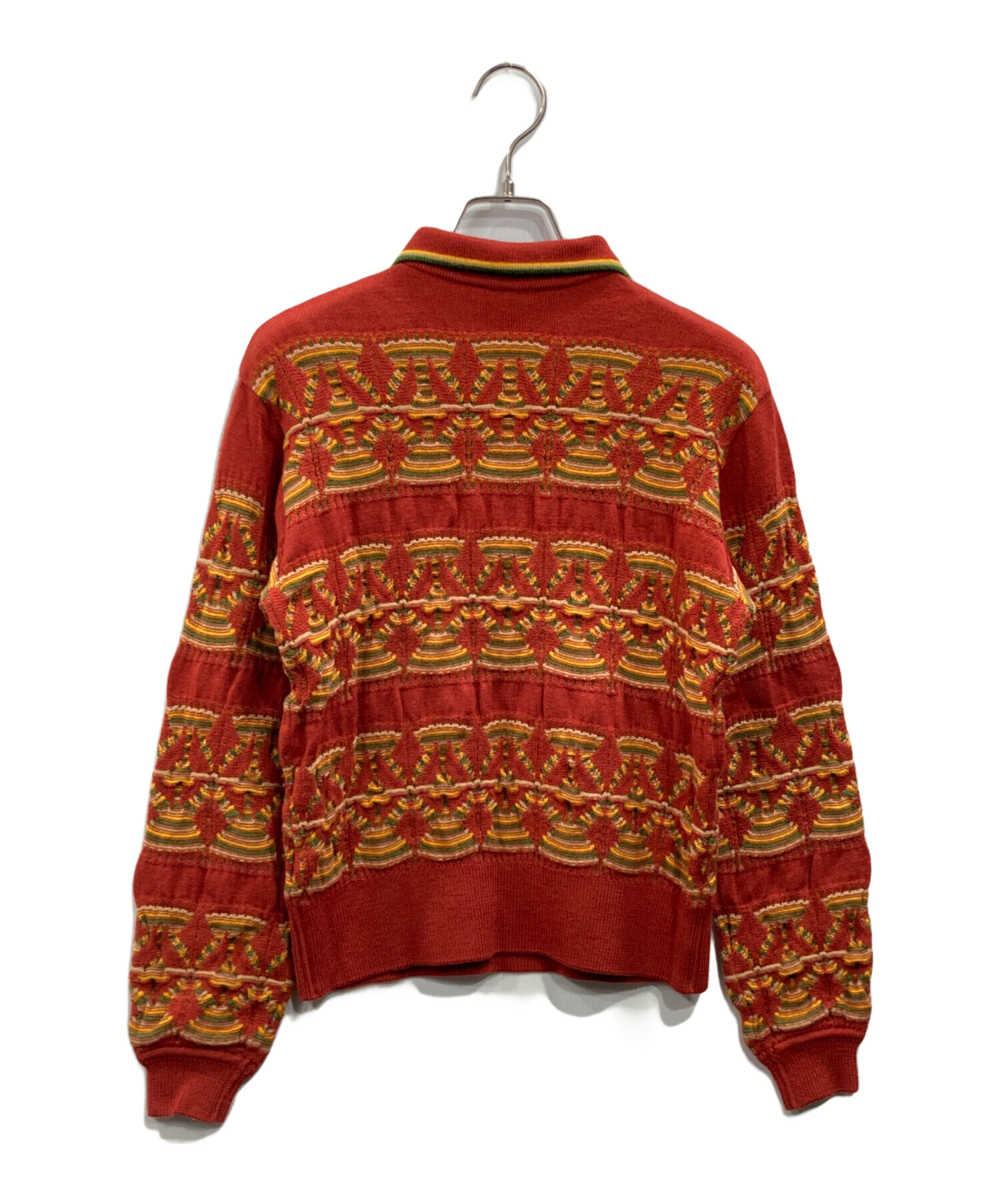 Christian Dior SPORTS クリスチャンディオール スポーツ 80s 90s オールド 幾何学柄 長袖 ポロシャツ M ブラウン レディース 中古・古着通販】Christian Dior Sports (クリスチャン ディオール