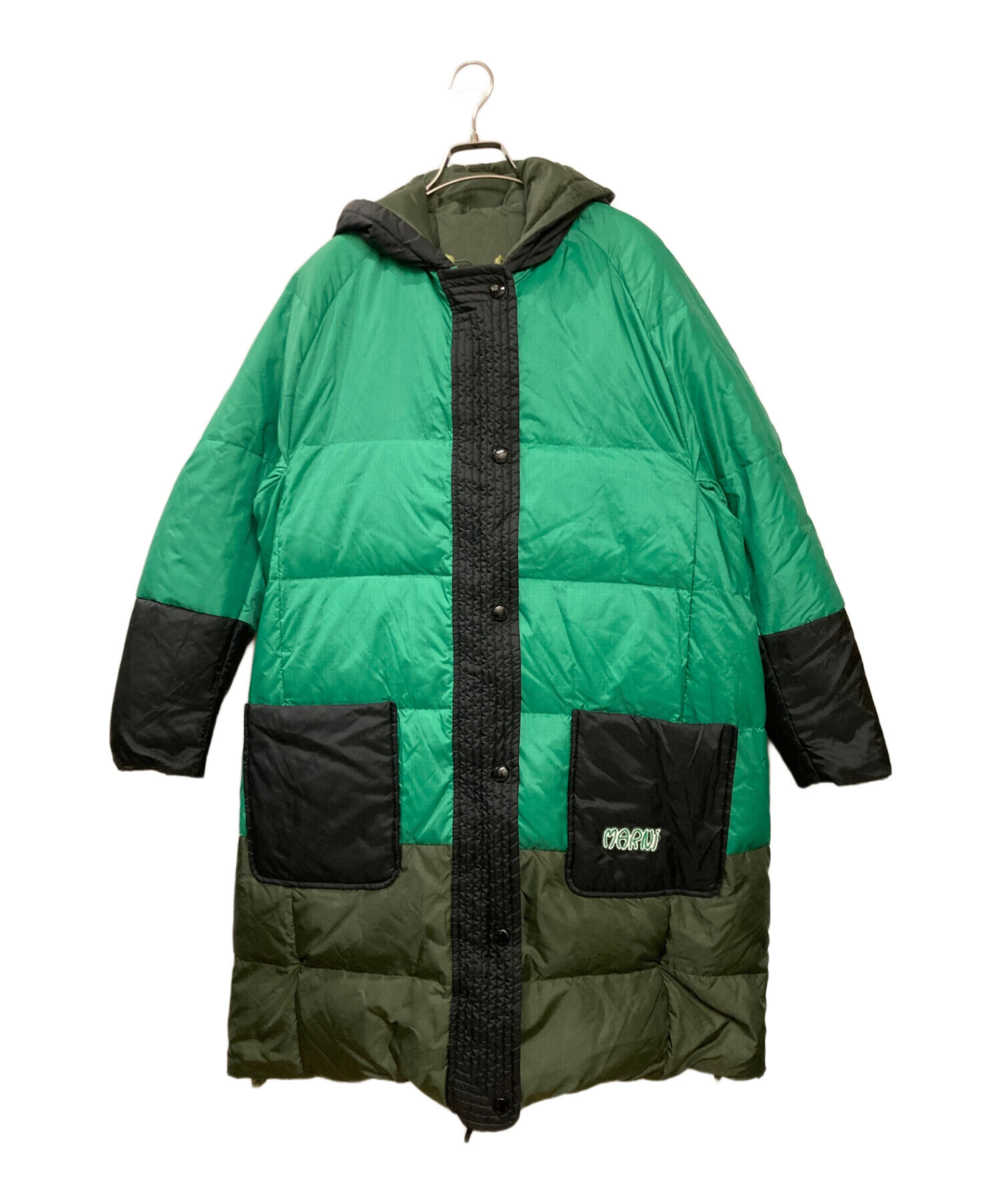 中古・古着通販】MARNI (マルニ) リバーシブルダウンコート グリーン