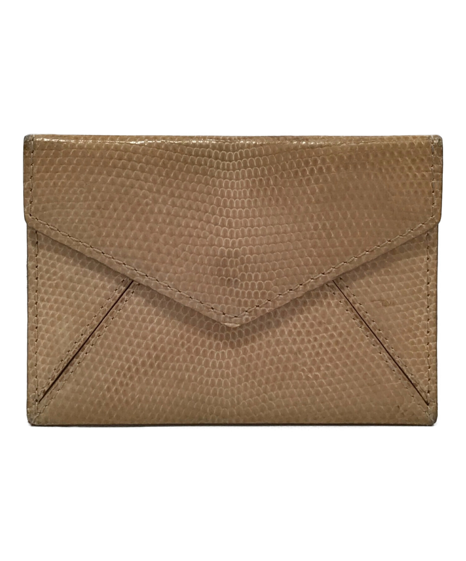 中古・古着通販】DELVAUX (デルヴォー) パスケース ベージュ｜ブランド