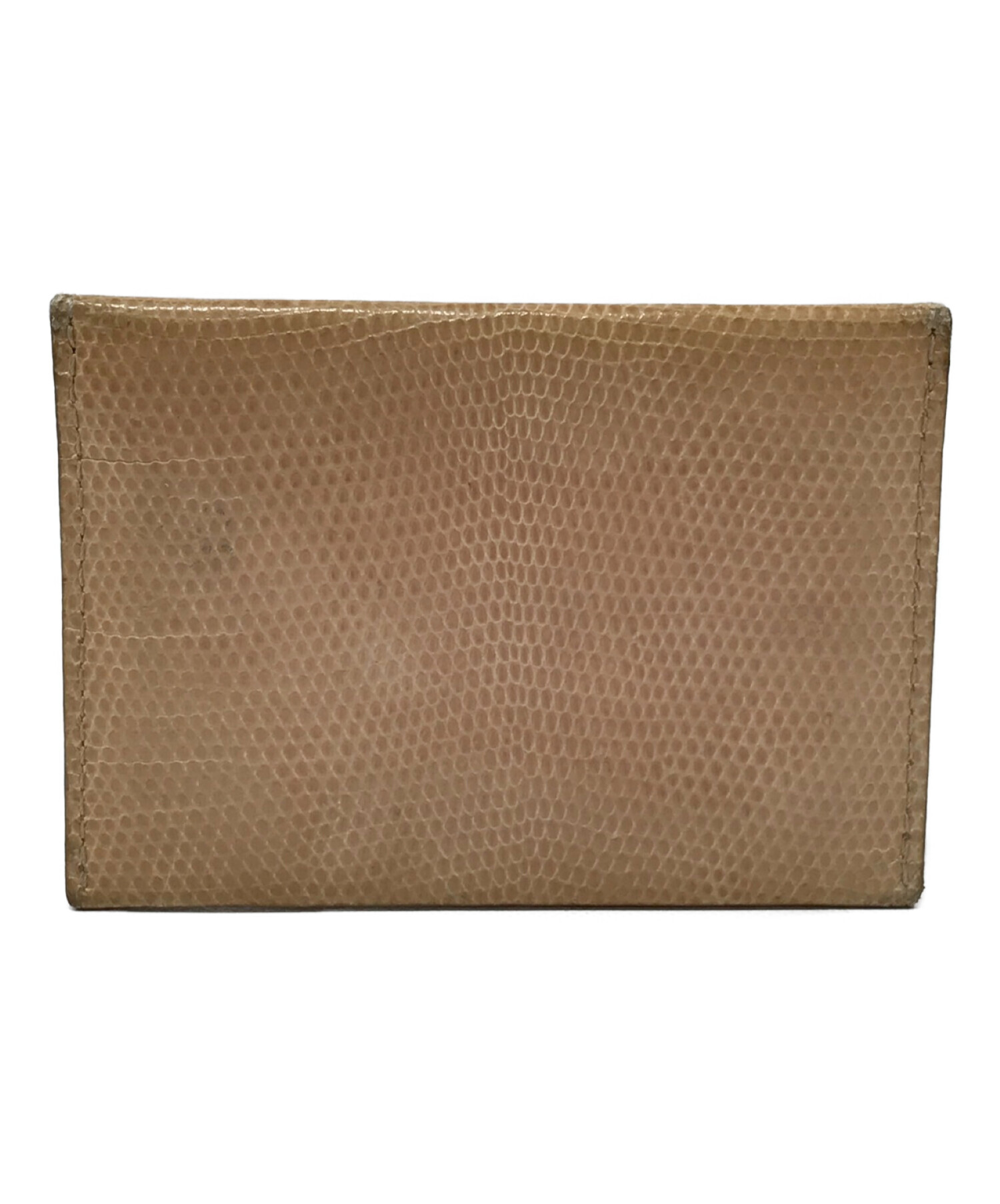 中古・古着通販】DELVAUX (デルヴォー) パスケース ベージュ｜ブランド