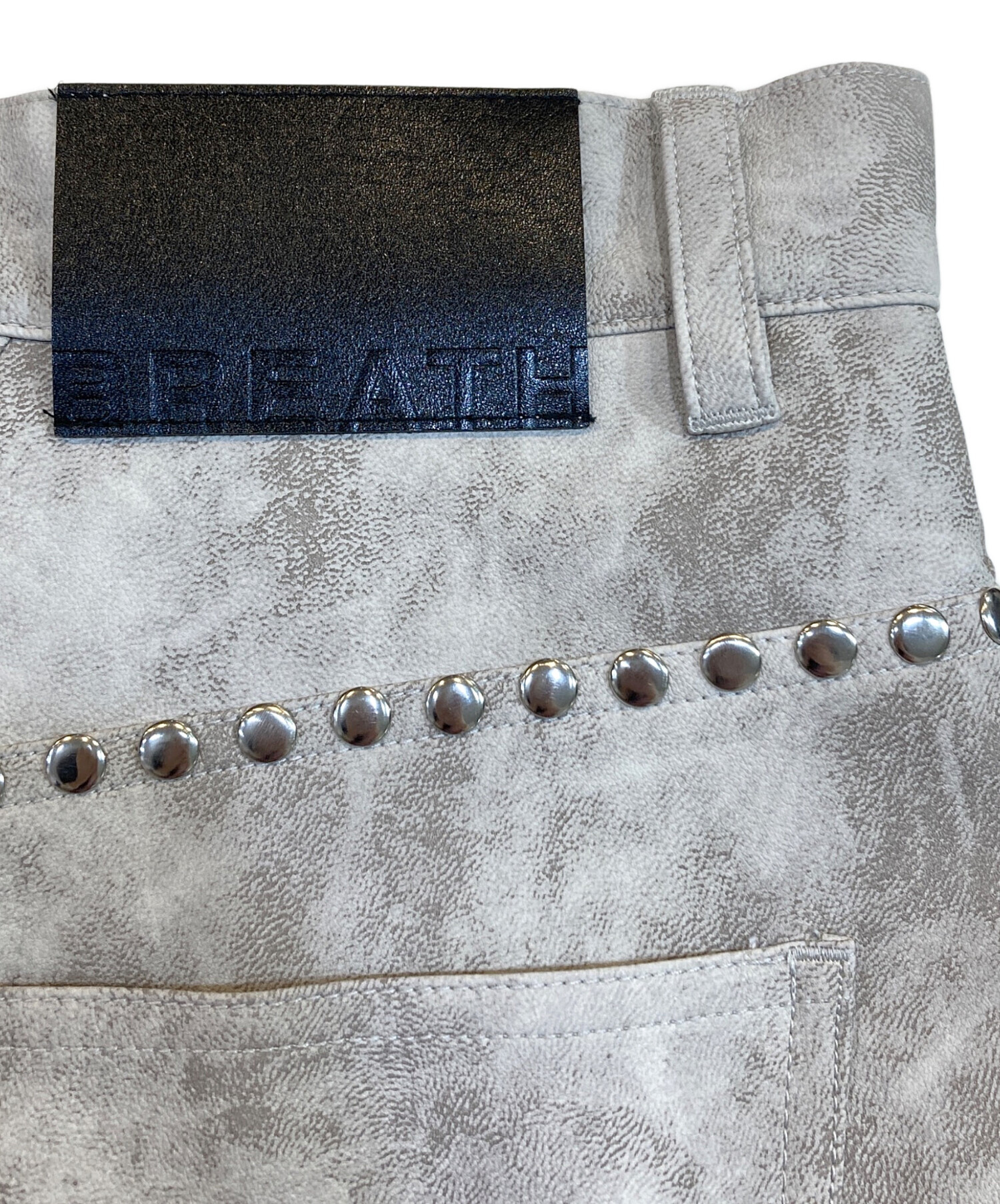 中古・古着通販】BREATH (ブレス) SHINE STUDS 5 POCKET PANTS /CRE