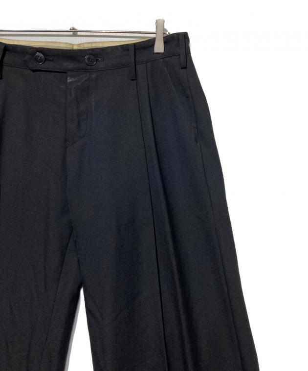 中古・古着通販】Y's (ワイズ) タックワイドスラックス ネイビー