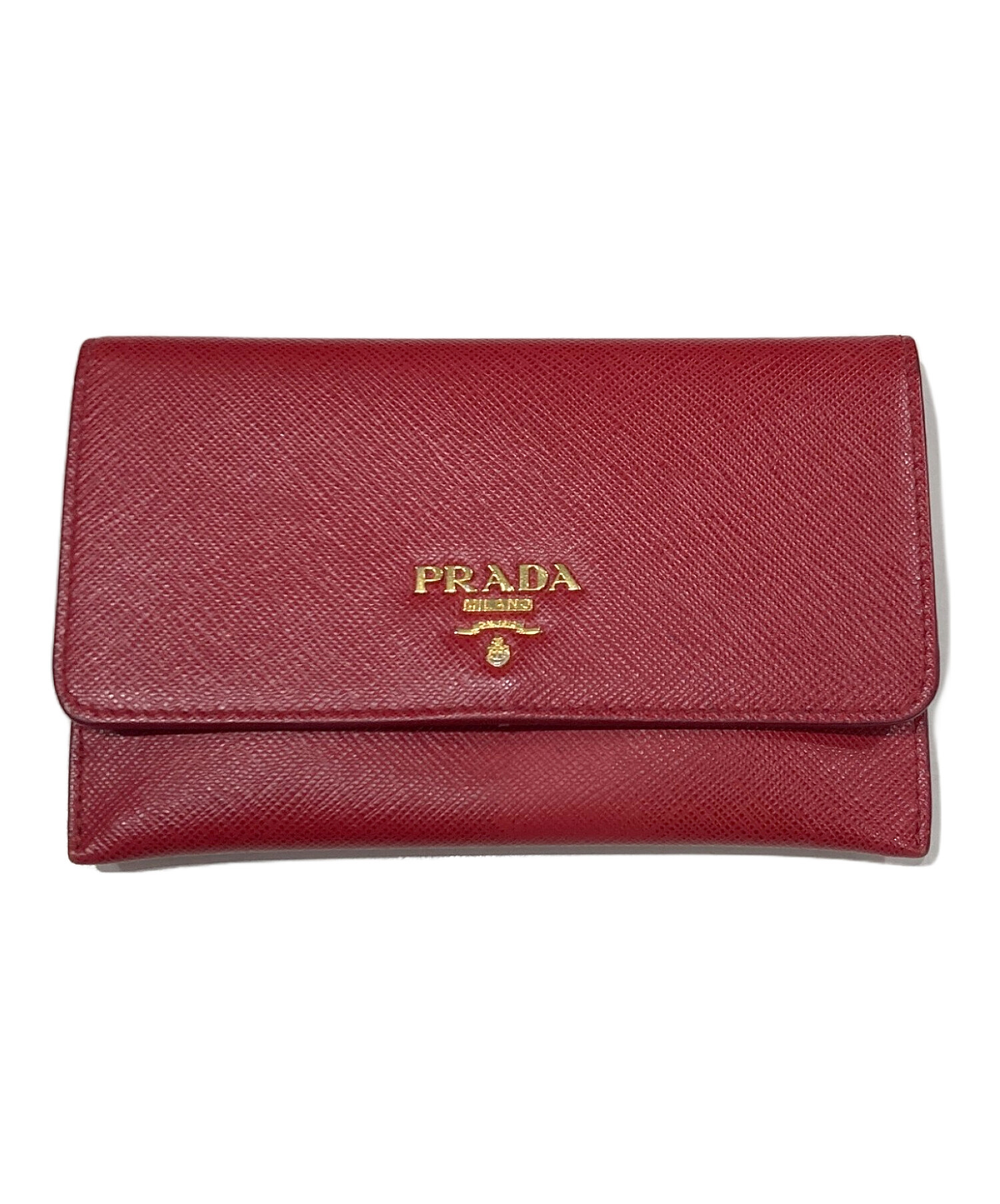 PRADA プラダ 財布・ケース レディース 【古着】【中古】 中古・古着通販】PRADA (プラダ) サフィアーノワイドカードケース
