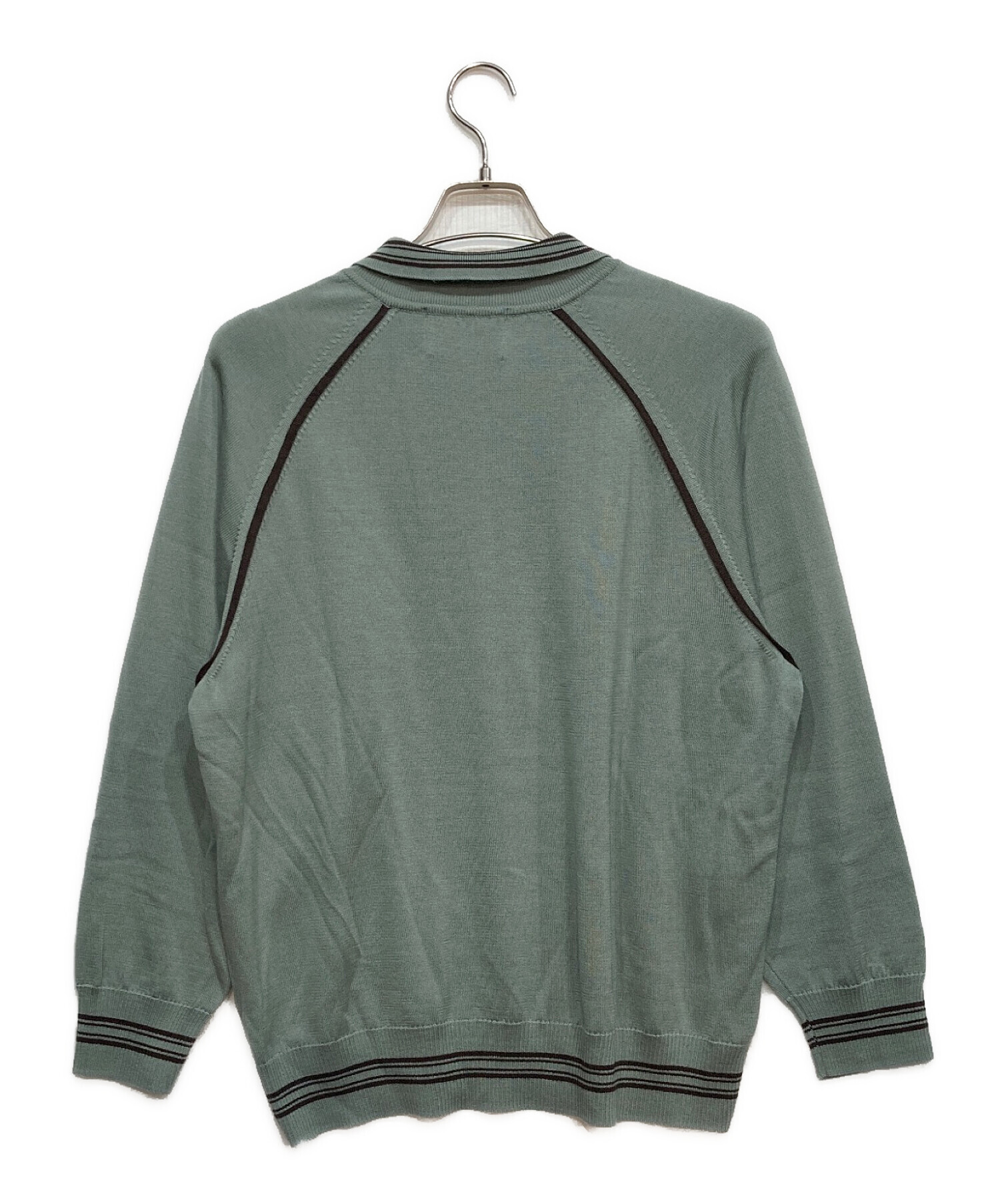 中古・古着通販】SUGARHILL (シュガーヒル) ZIP-UP LINE KNIT POLO