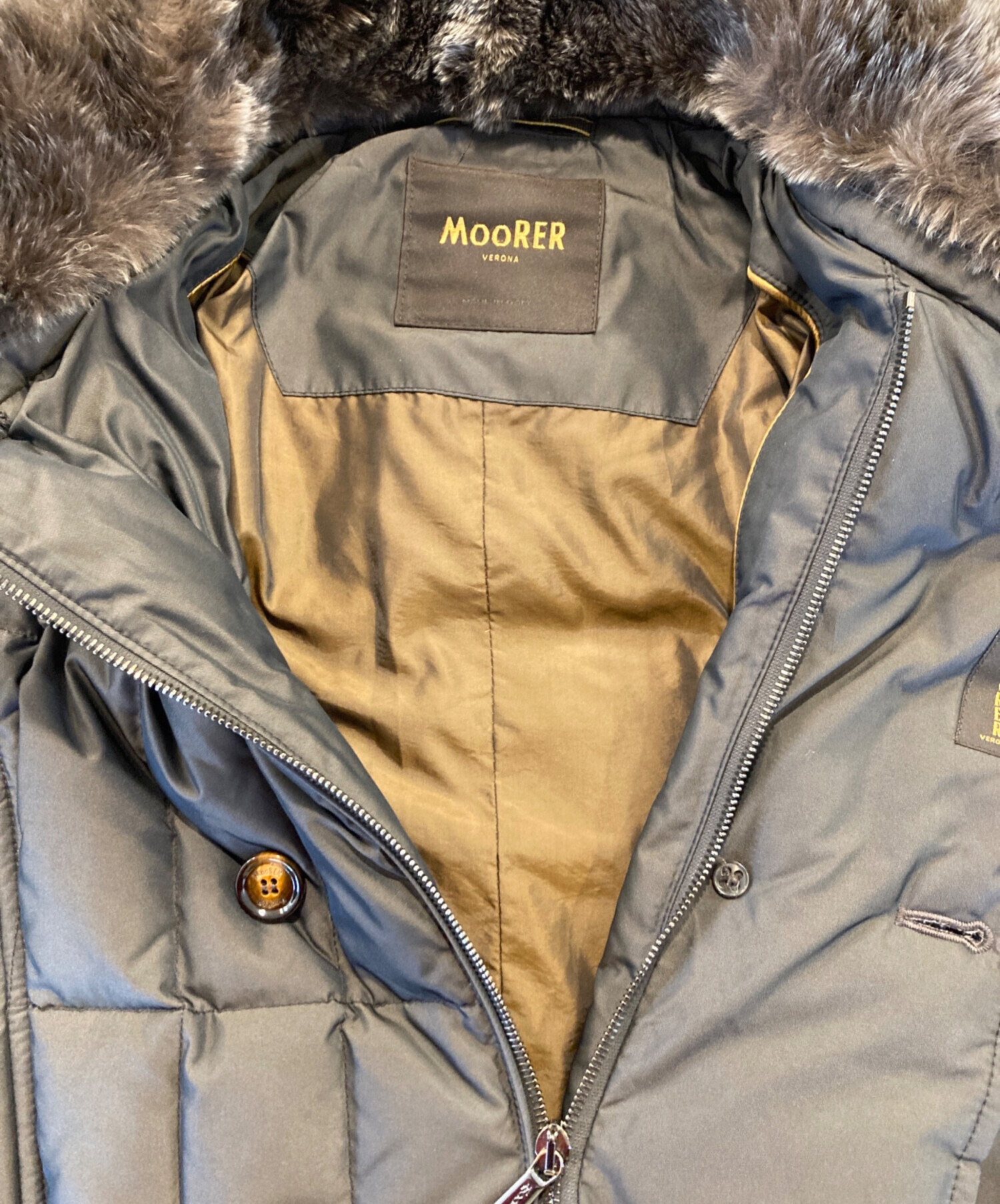 中古・古着通販】MOORER (ムーレー) ダウンコート ブラウン サイズ:44