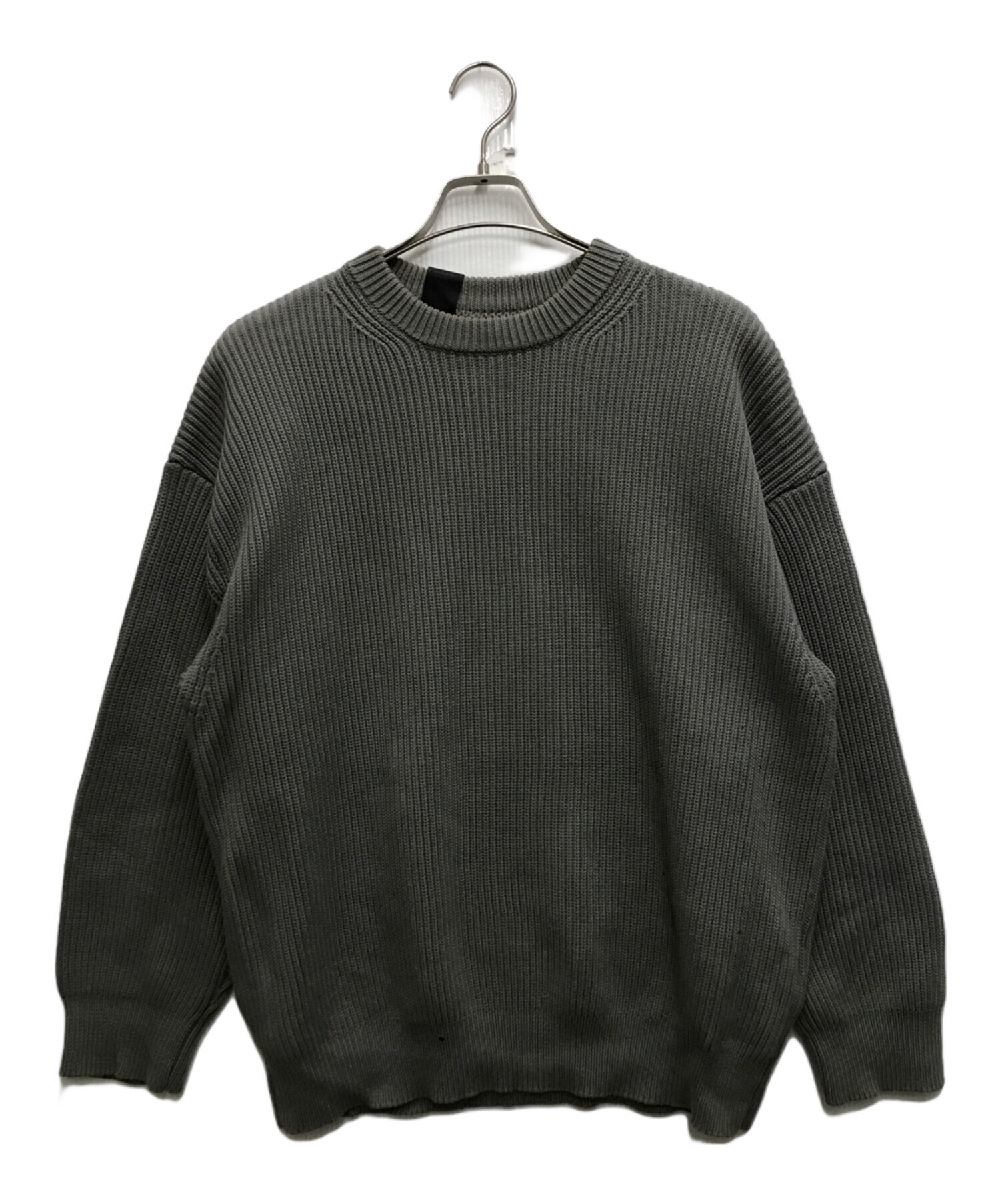 中古・古着通販】N.HOOLYWOOD (エヌ ハリウッド) CREWNECK KNIT グレー