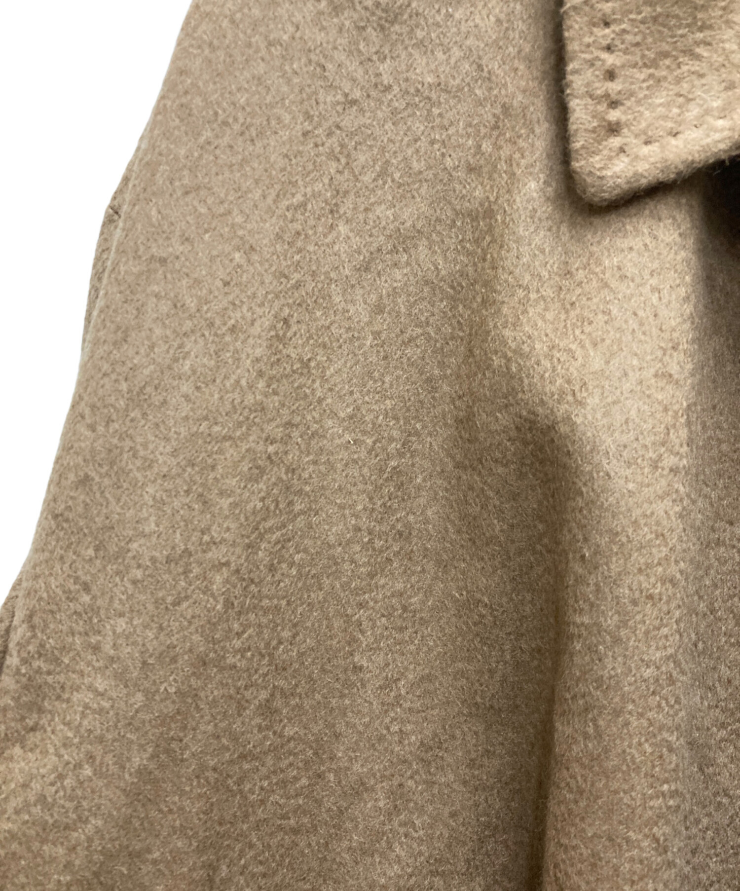 中古・古着通販】ATON (エイトン) PURE CAMEL LODEN COAT ブラウン