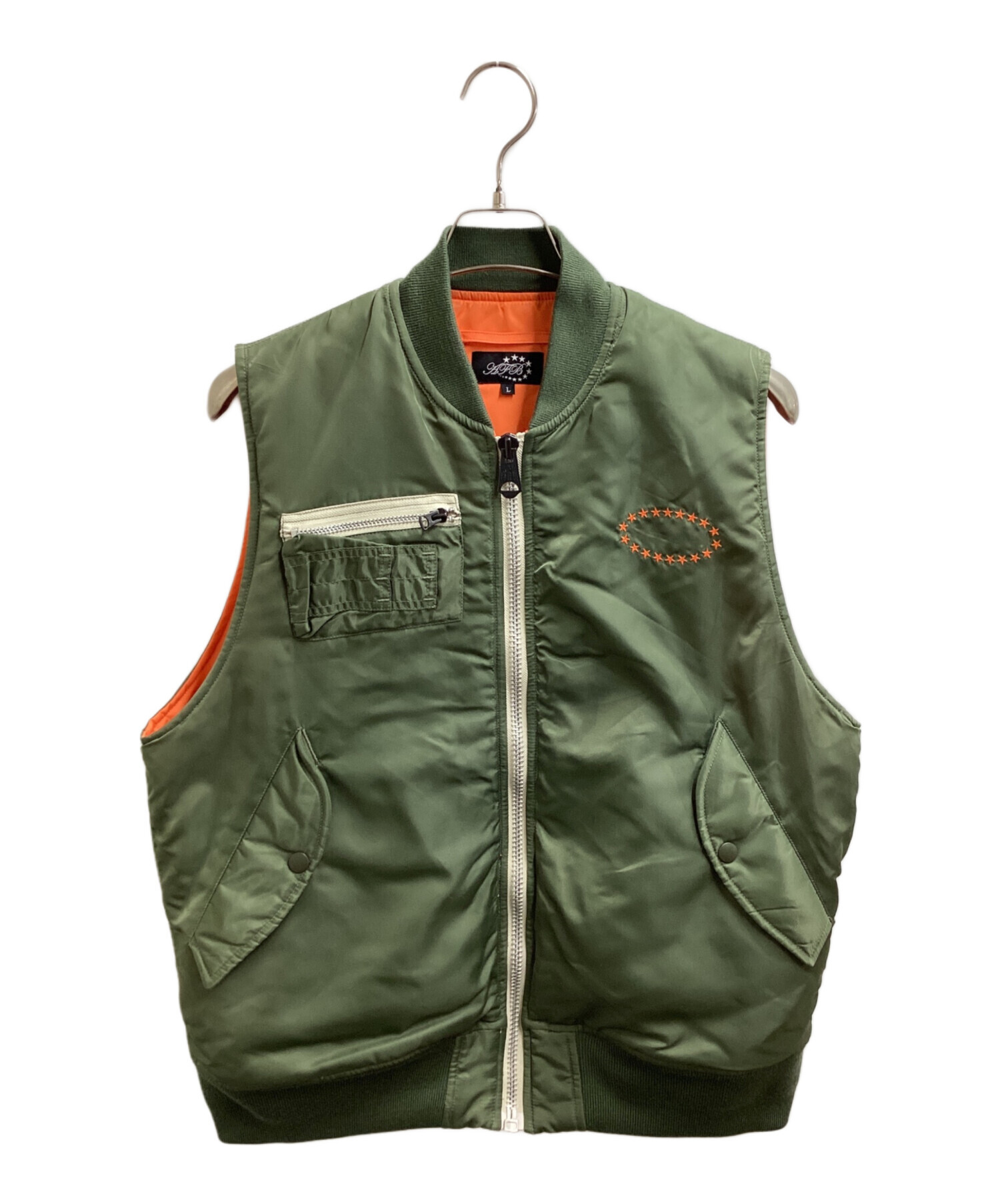 中古・古着通販】AFB (エーエフビー) Peace Boa Patch Vest / ピース