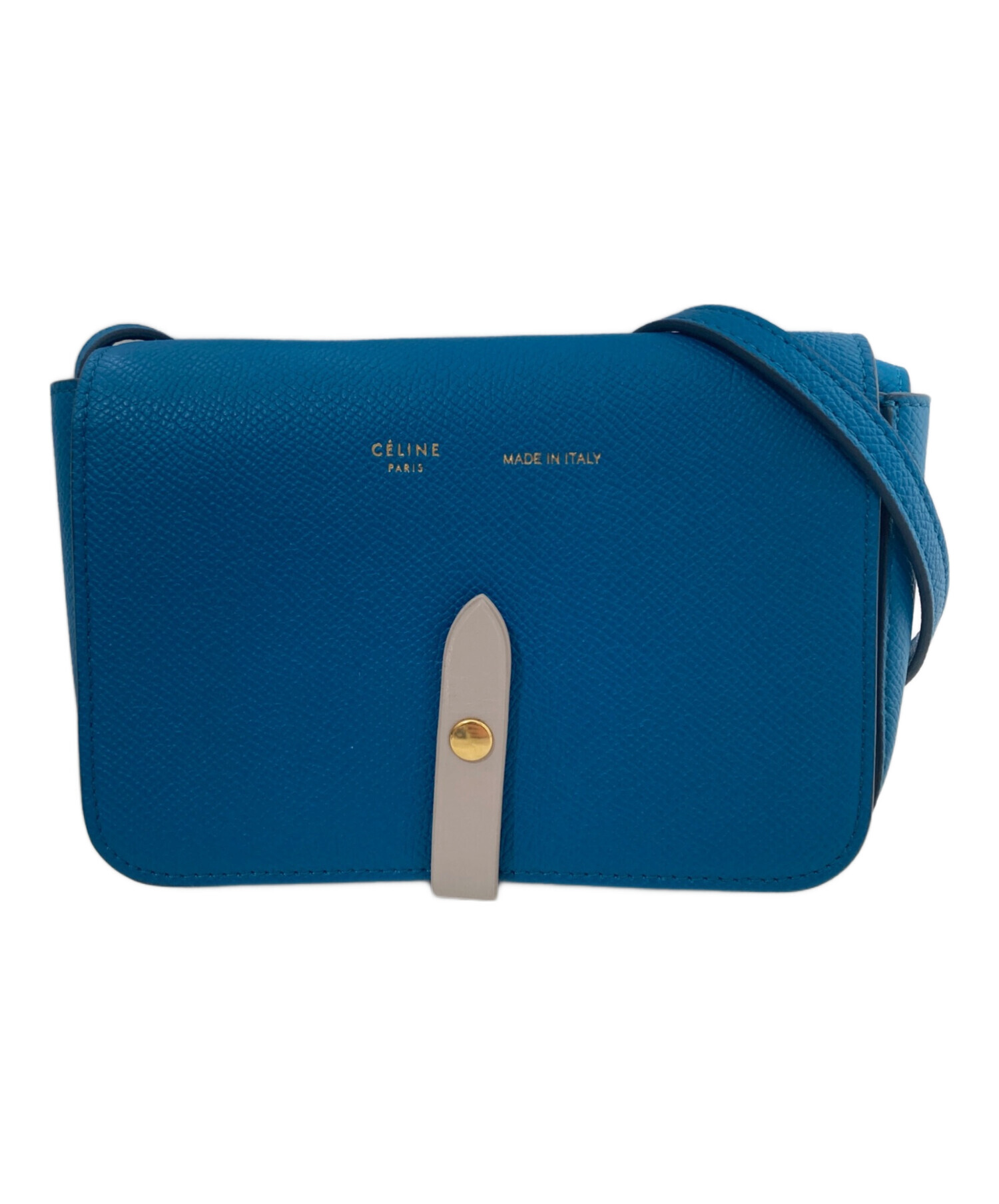 中古・古着通販】CELINE (セリーヌ) レザーストラップ ショルダー