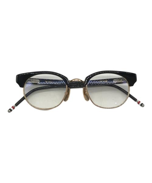 中古・古着通販】Thom Browne (トムブラウン) 眼鏡 ブラック×ゴールド