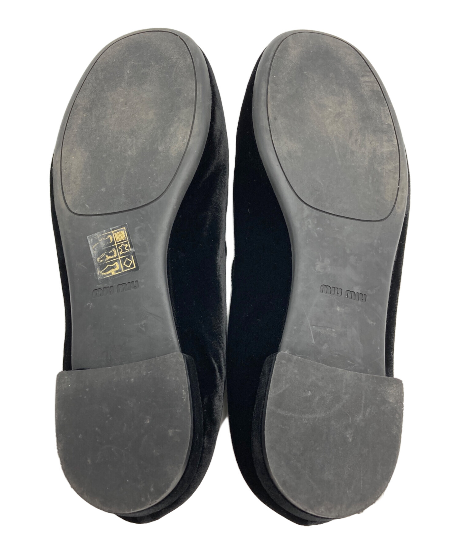 中古・古着通販】MIU MIU (ミュウミュウ) ベロアストラップ バレエ