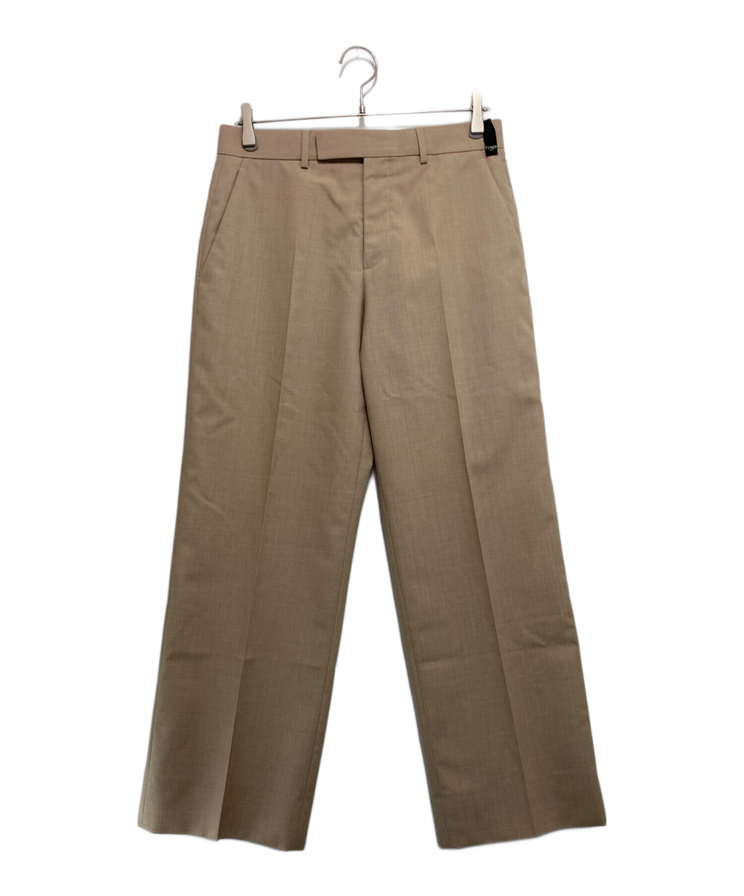 FENDI フェンディ スラックス メンズ 【古着】【中古】 中古・古着通販】FENDI (フェンディ) ウールスラックス ベージュ