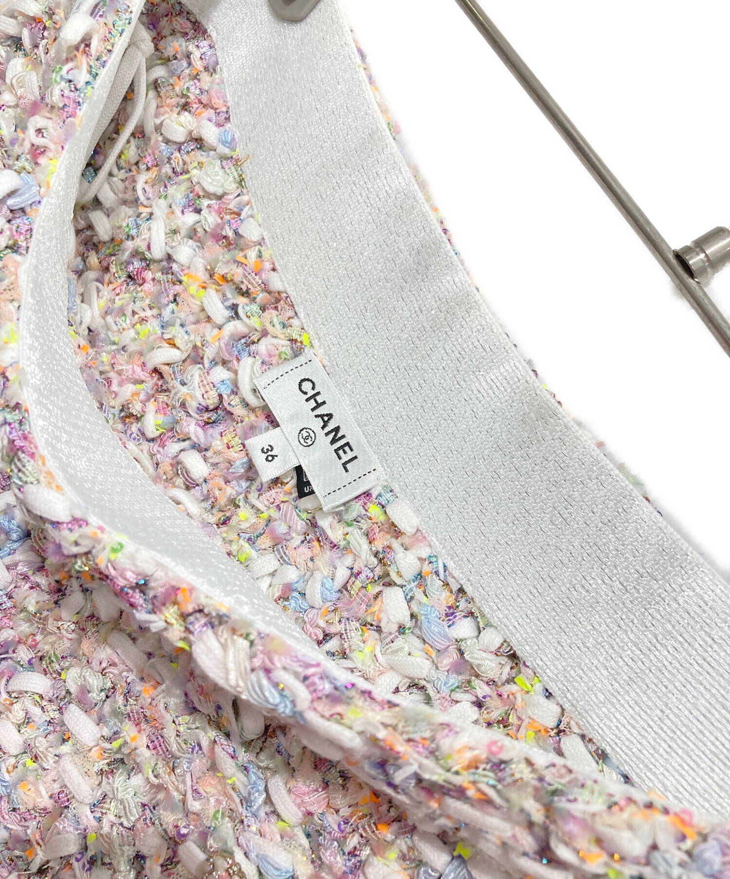 中古・古着通販】CHANEL (シャネル) ツイードスカート マルチカラー