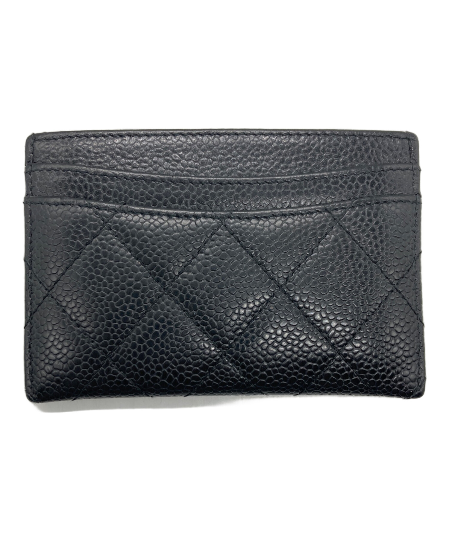 中古・古着通販】CHANEL (シャネル) キャビアスキンマトラッセカード